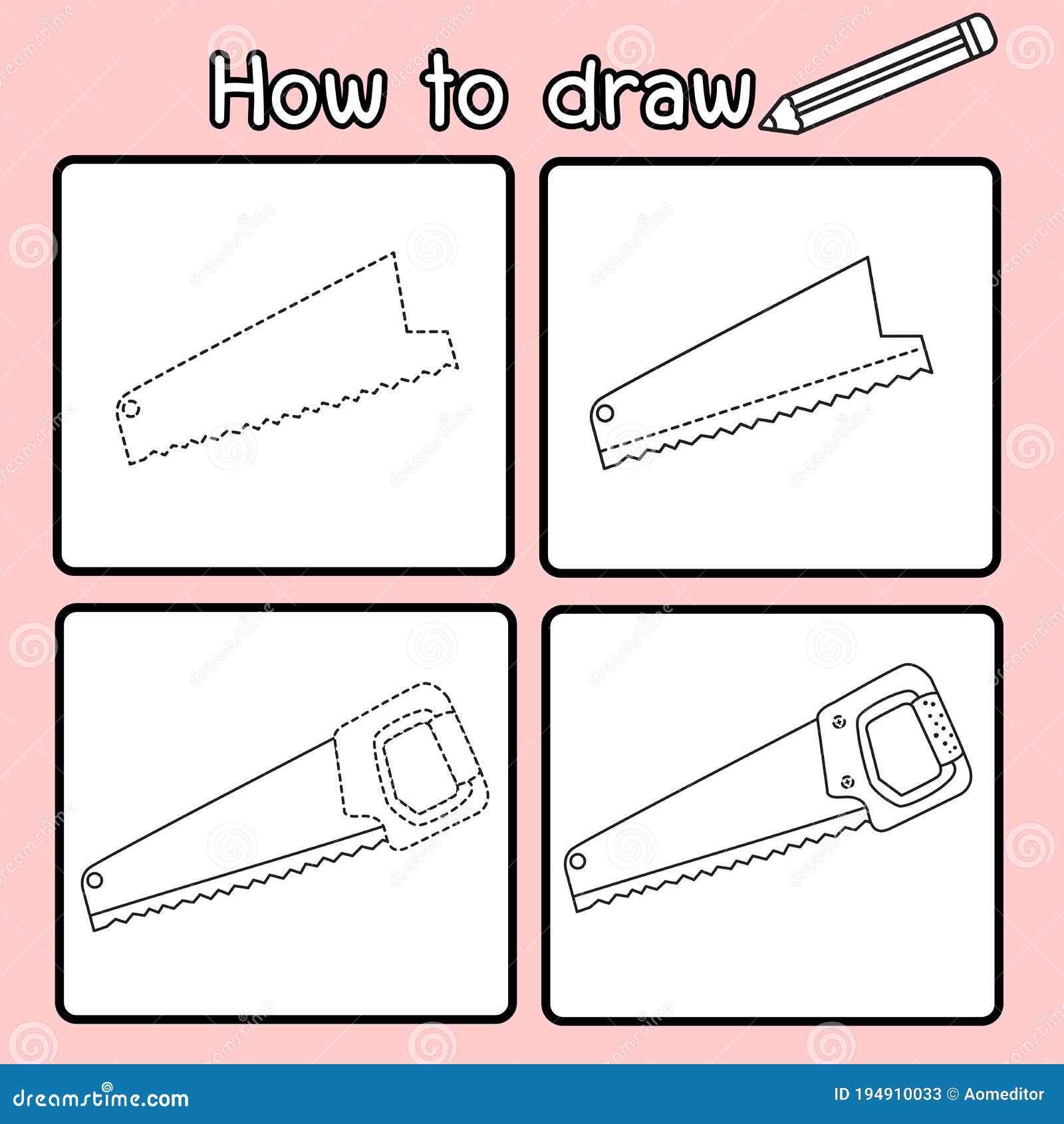 Illustrator of How To Draw Ten Editorial Stock Photo - Illustration of ...