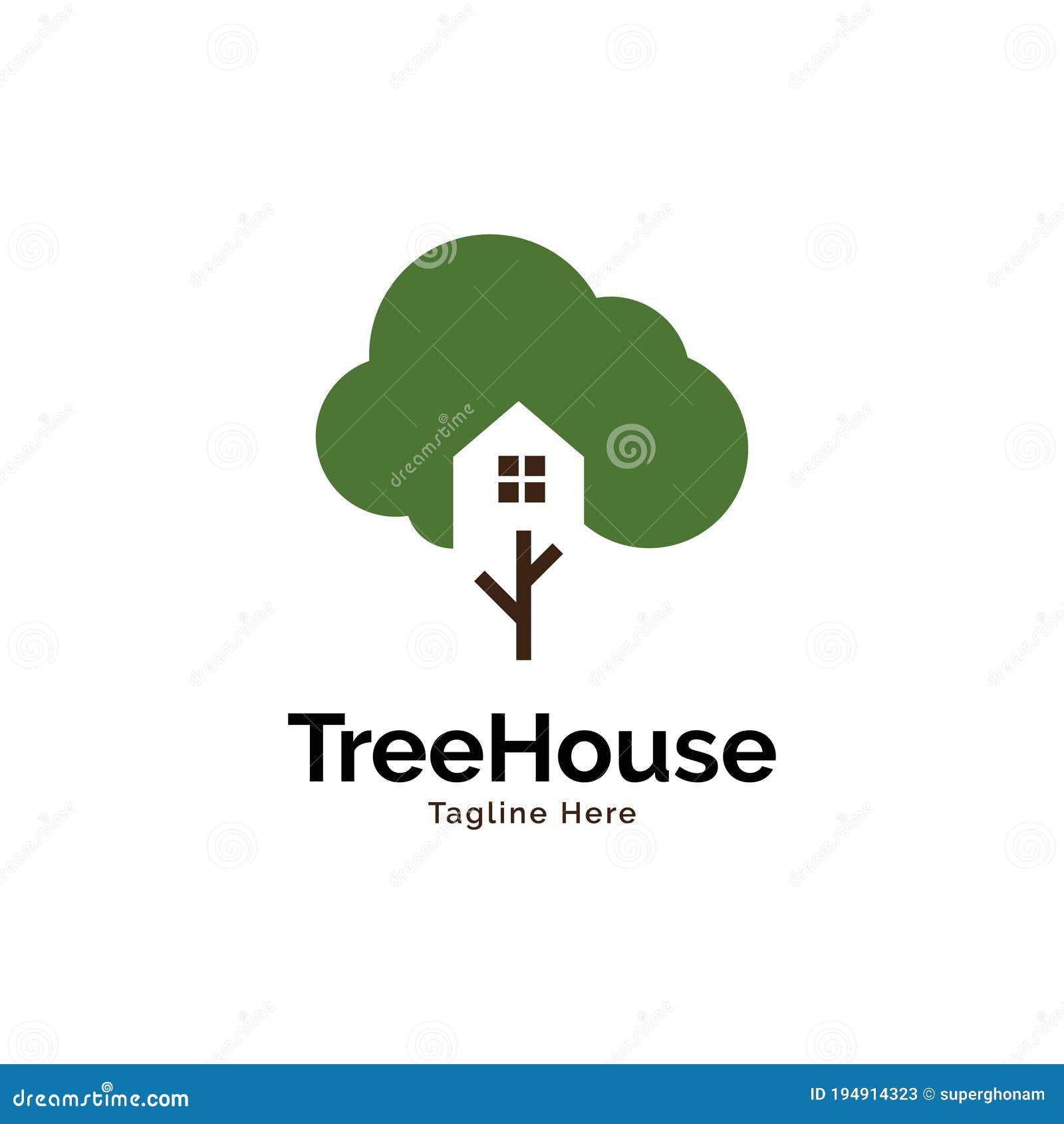 Tree House Inspiration Logo Design Vector Template Stock Vector ...