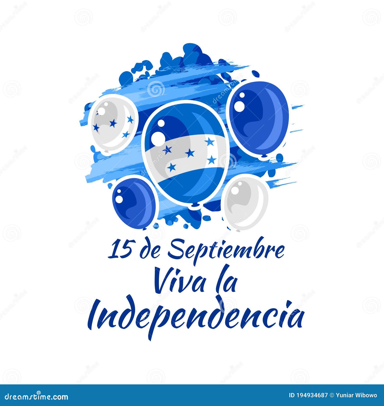 September 15, Independence Day of Honduras Stock Vector - Illustration ...