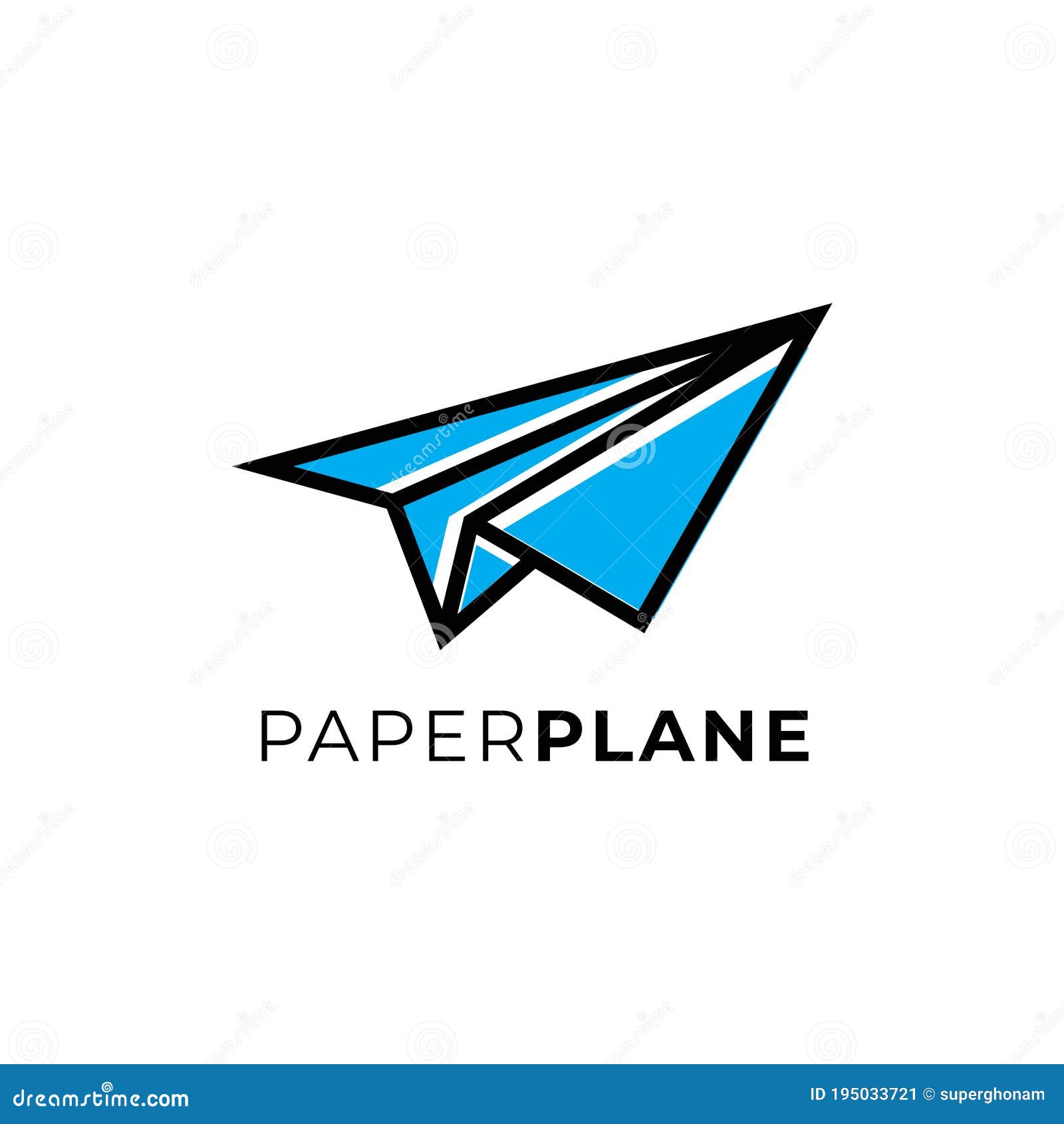 Modern Paper Plane Logo Design Inspirations Stock Vector - Illustration ...