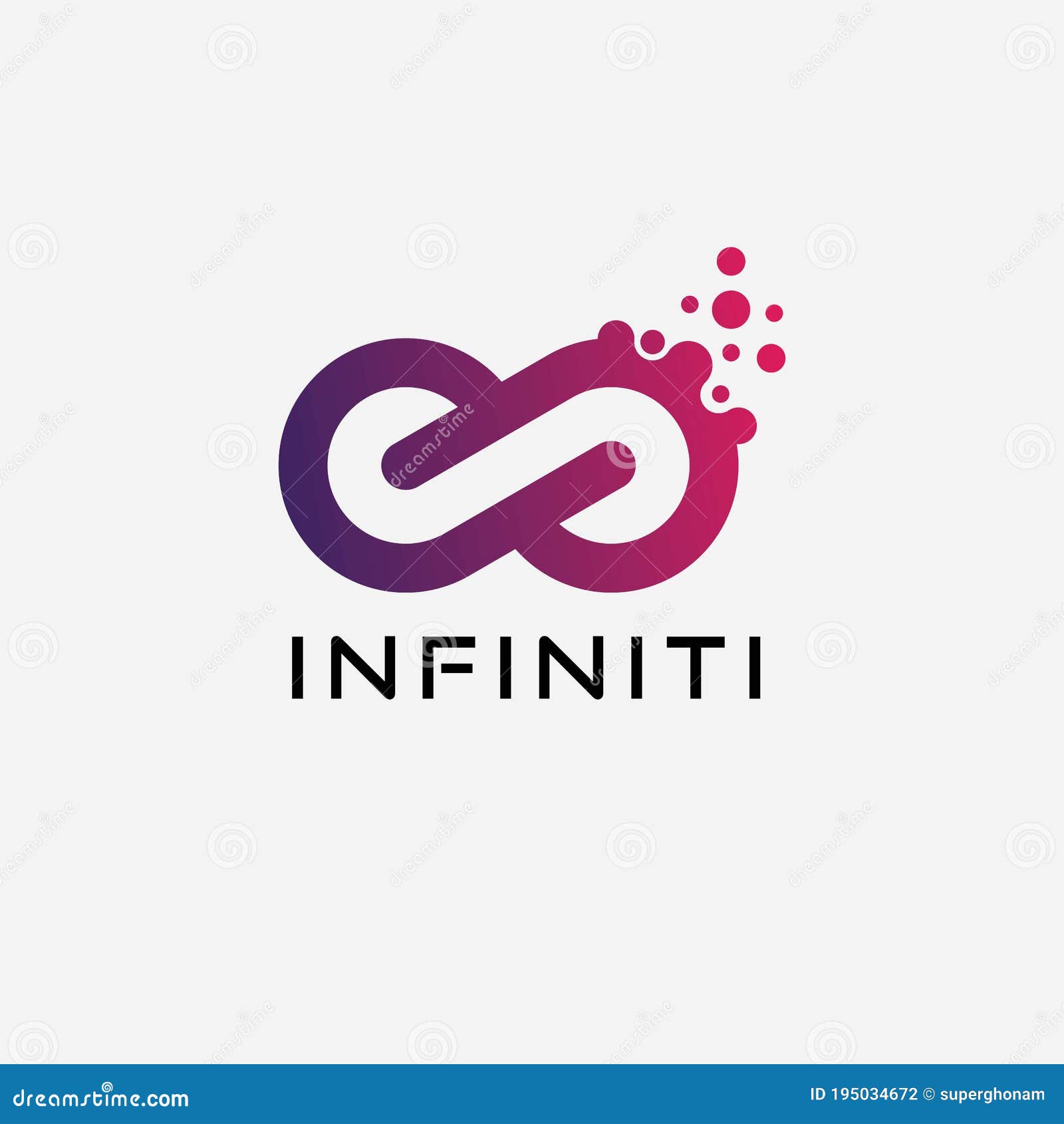 Infinity Logo Design Symbol.Modern Infinity Icon with Bubble - Vector ...