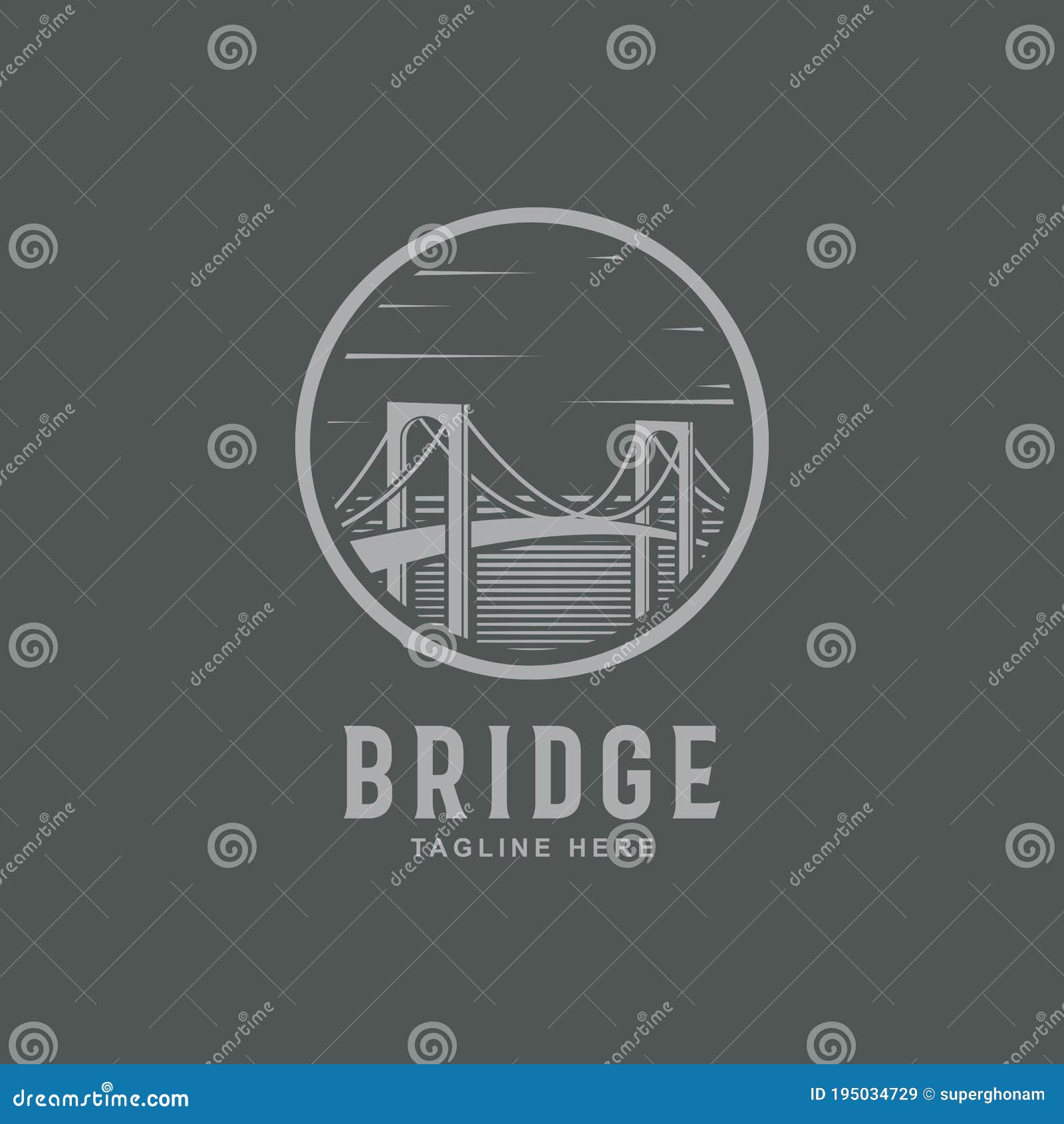 Bridge Logo Emblem Inspiration - Vector Stock Vector - Illustration of ...