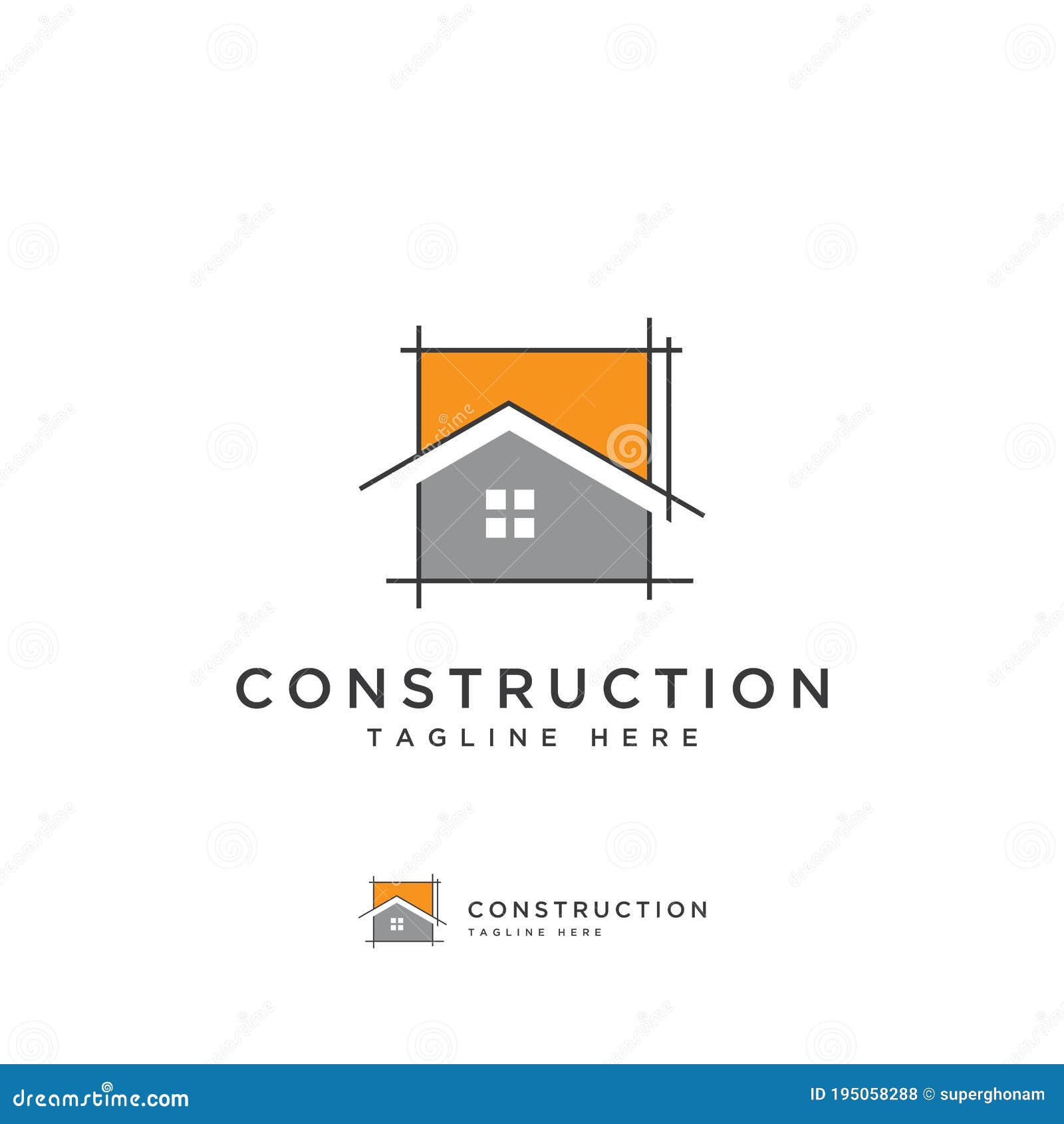 Home Build Illustration Symbol Logo Design Template Stock Vector ...