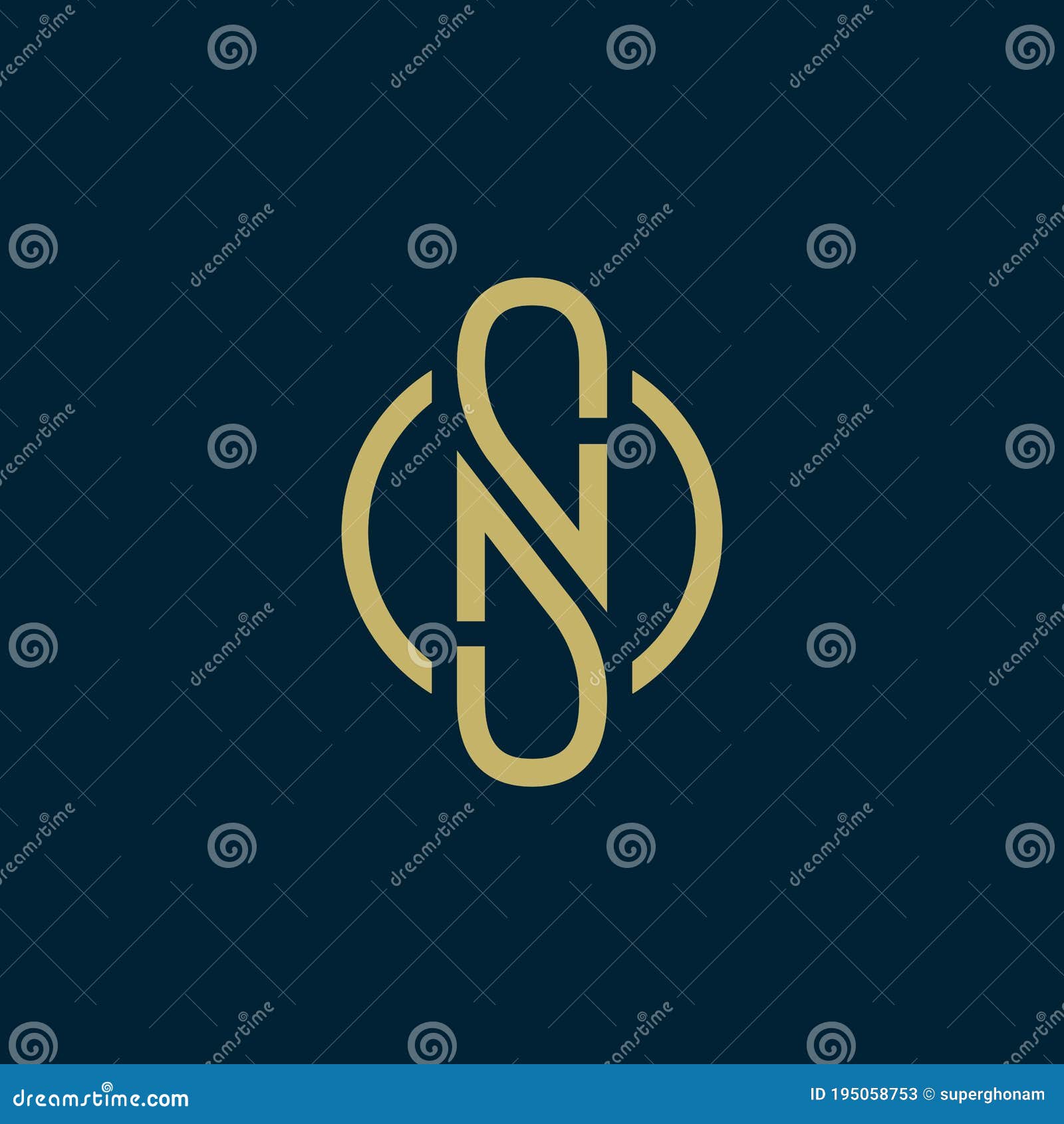 A Initial Symbol In Circle Cartoon Vector | CartoonDealer.com #78776169