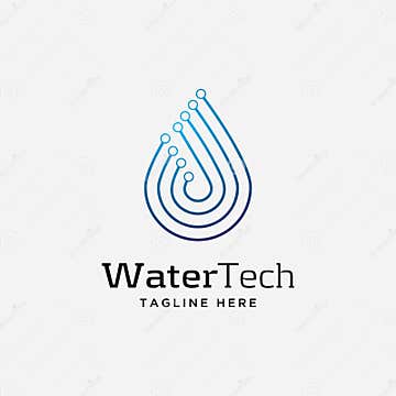 Water Technology Symbol Logo Design Vector Template Stock Vector ...