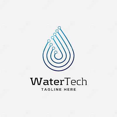 Water Technology Symbol Logo Design Vector Template Stock Vector ...