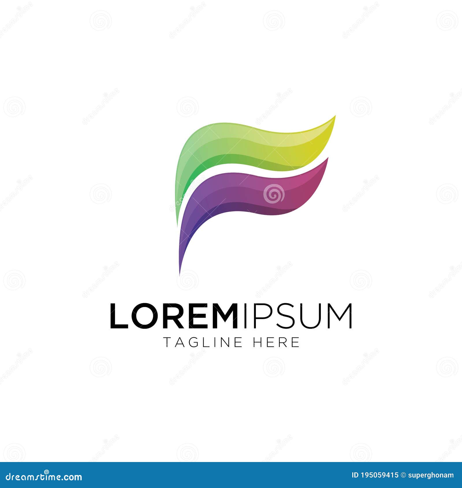 Colorful Initial F7 Logo Design Cartoon Vector | CartoonDealer.com ...