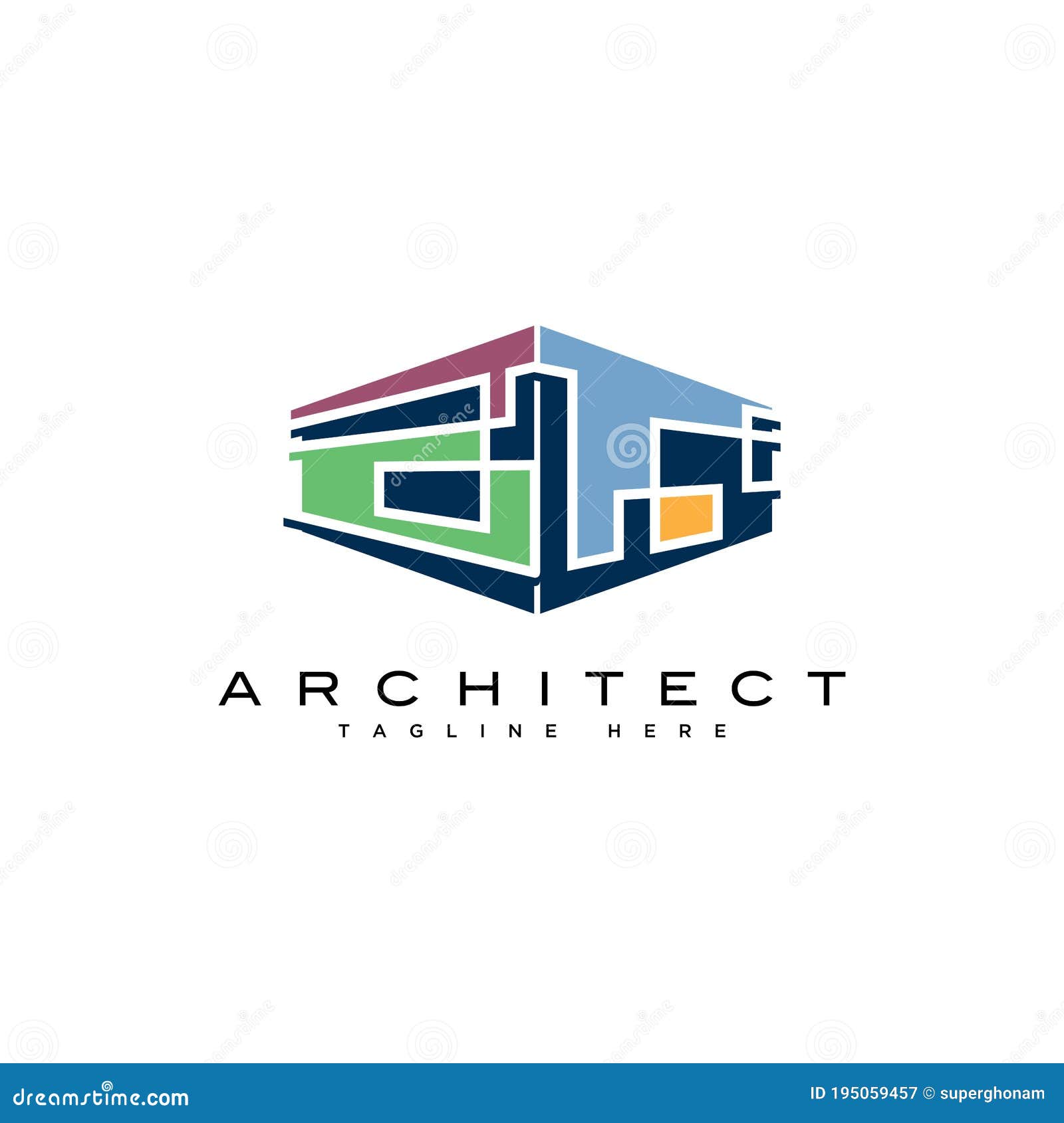 Abstract Building Logo Design Template. Stock Vector - Illustration of ...