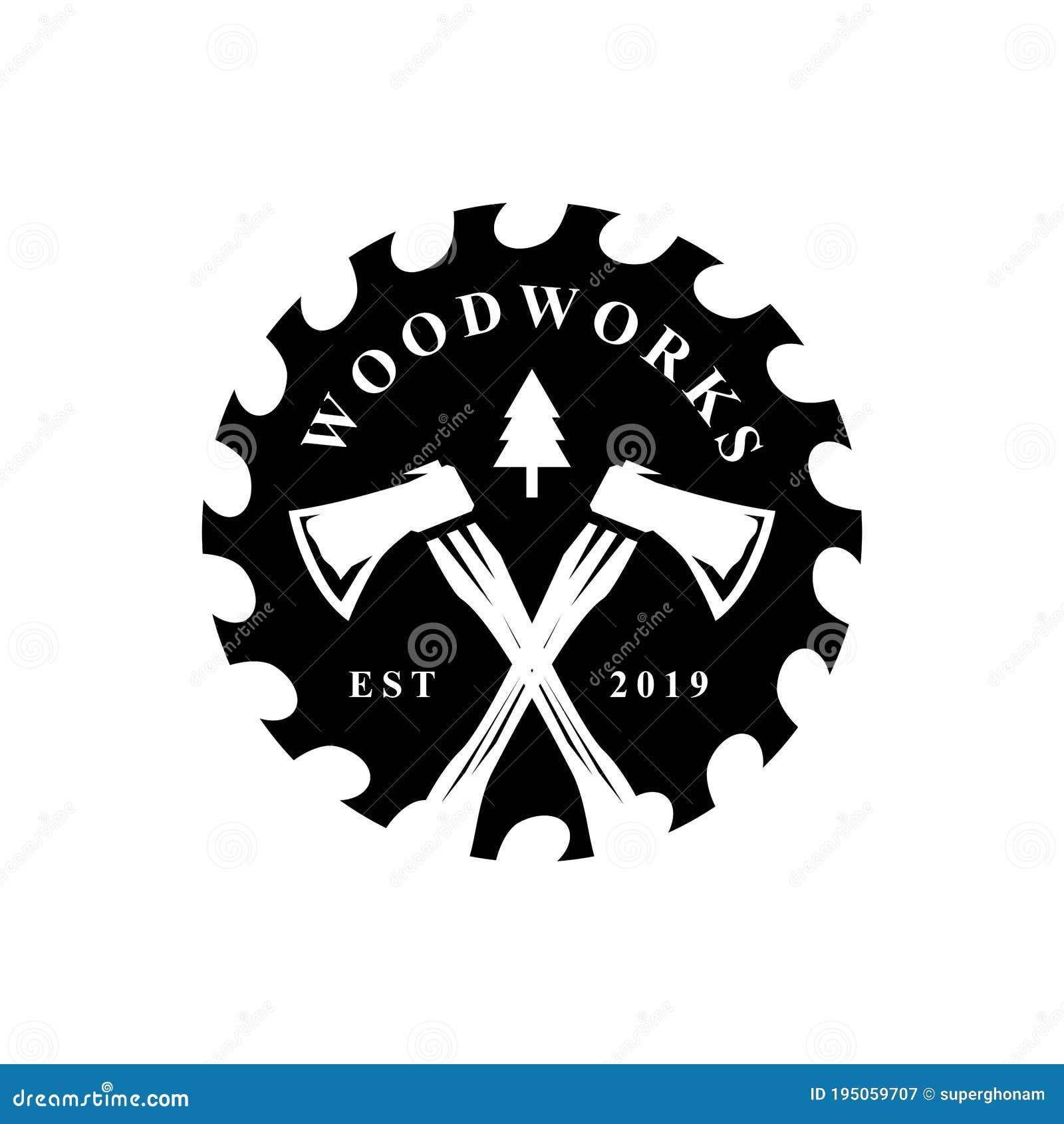 Sawmill Icon. Milling Cutter Symbol. Vector Isolated On White. Stock ...