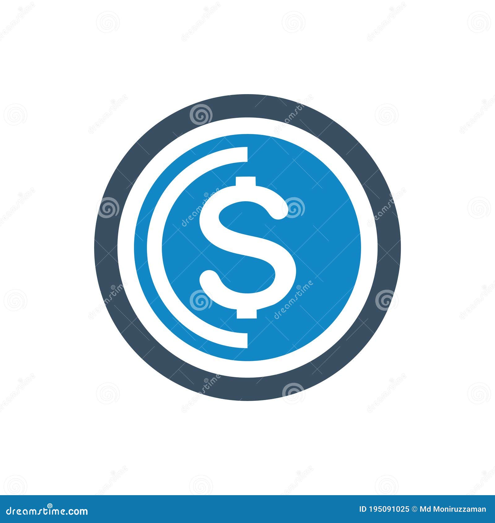 Finance Investment Dollar Currency Icon Vector Illustration Stock ...