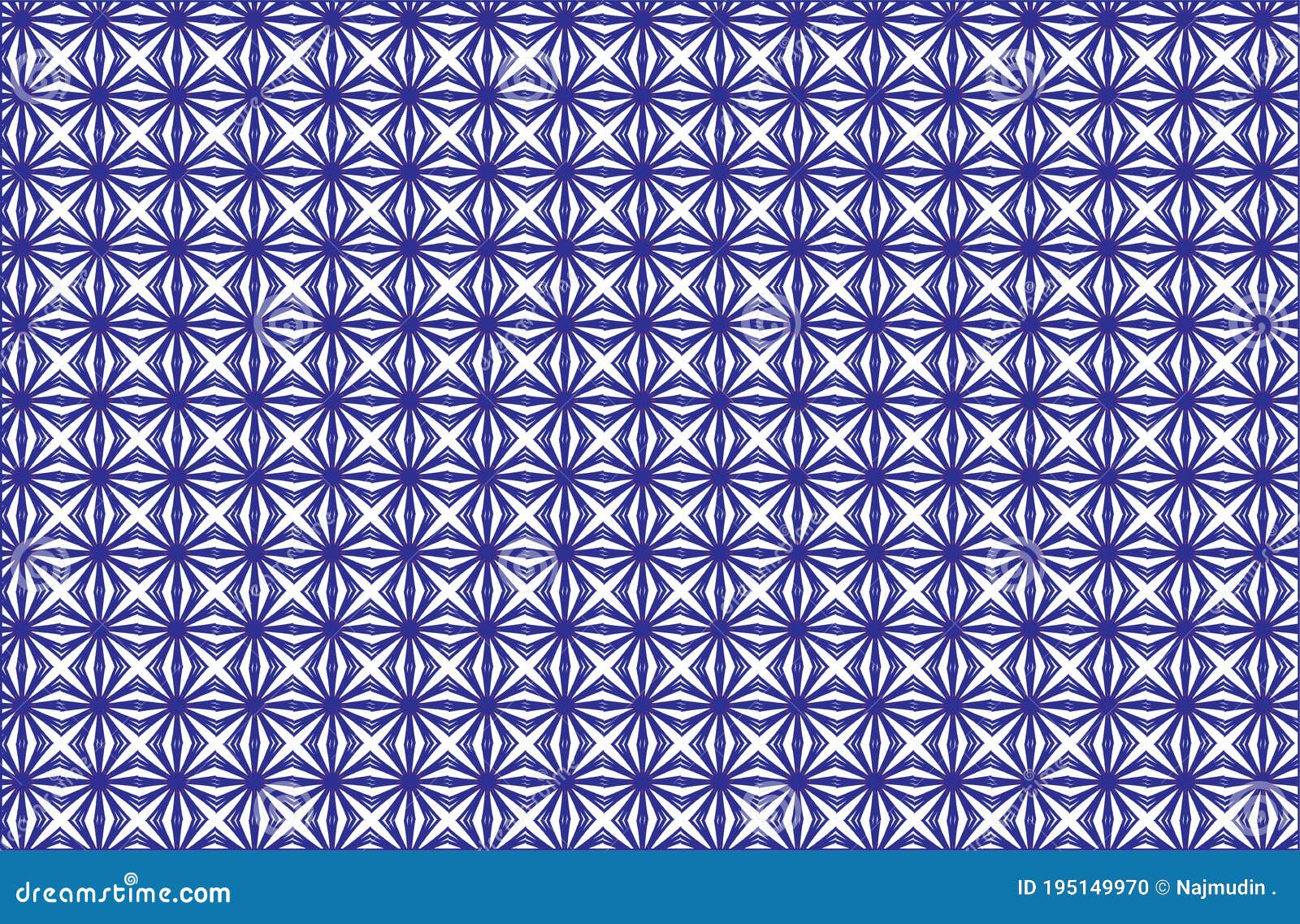 Beautiful Blue Flower Pattern Design Stock Vector - Illustration of ...