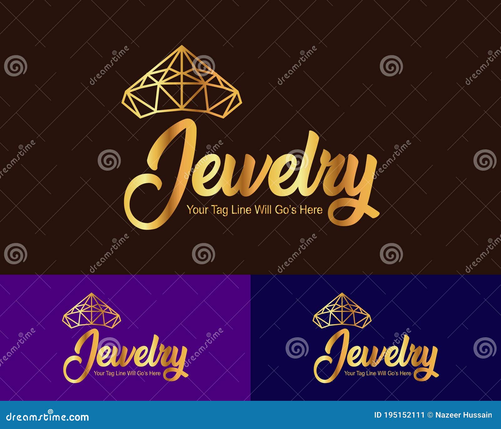 Jewelry Ring Logo Design Vector Stock Vector - Illustration of graphic ...
