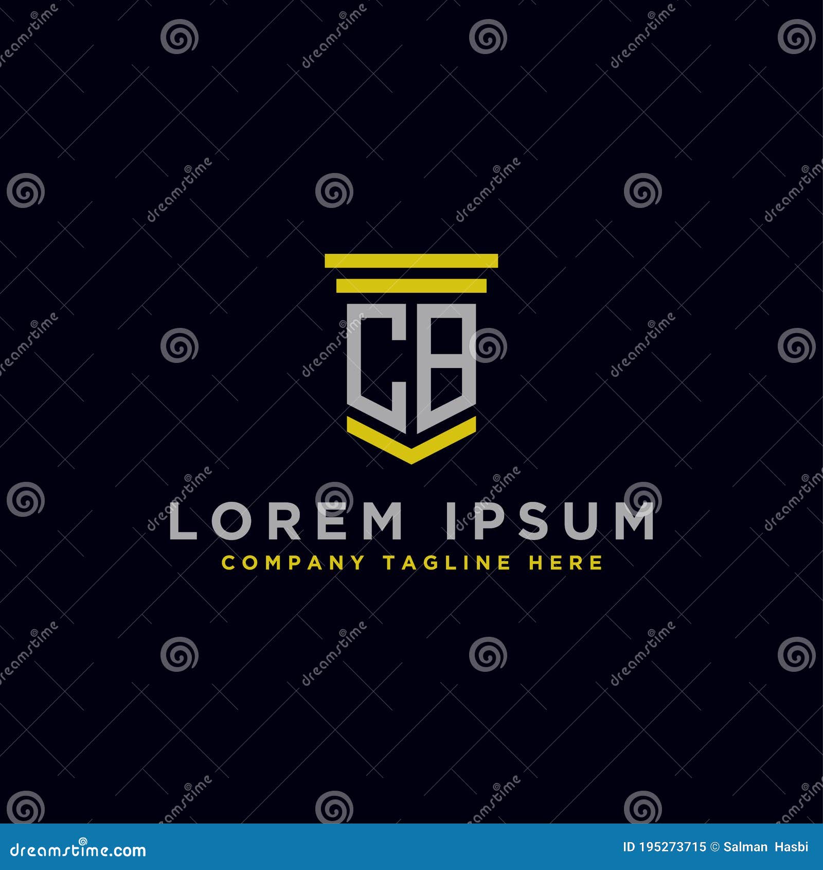 Logo Design Initial Letters of the CB Logo Icon. -Vector Stock Vector ...