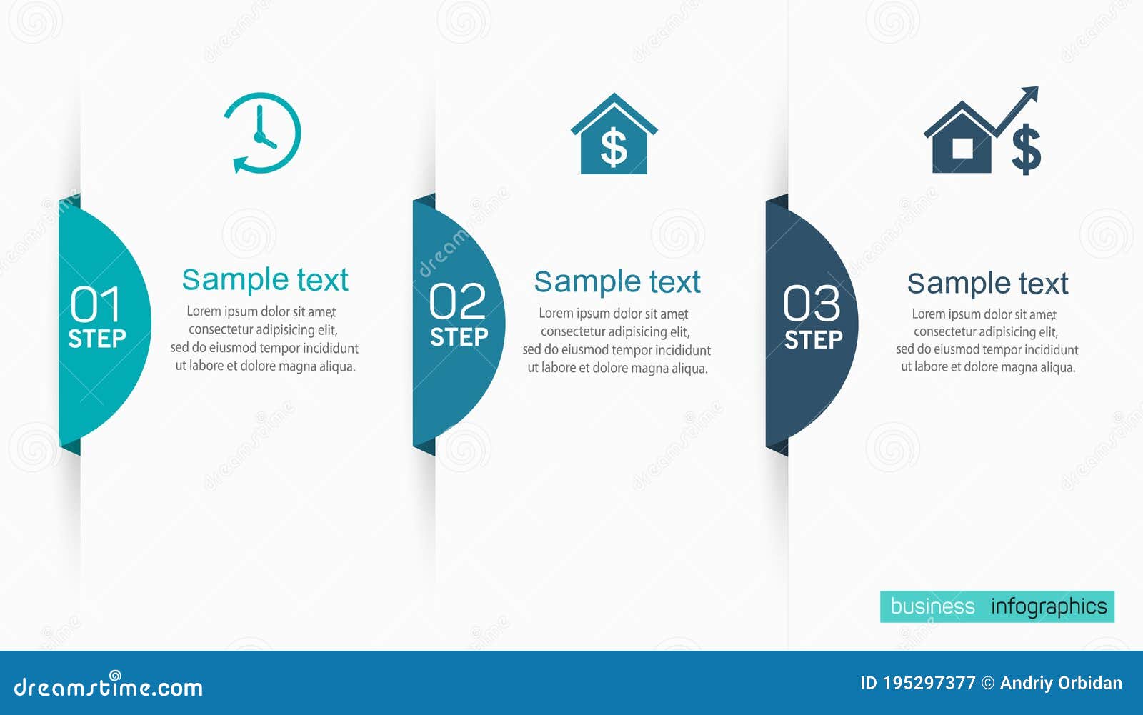 Number Steps 1 To 4 Infographic Vector Design | CartoonDealer.com ...