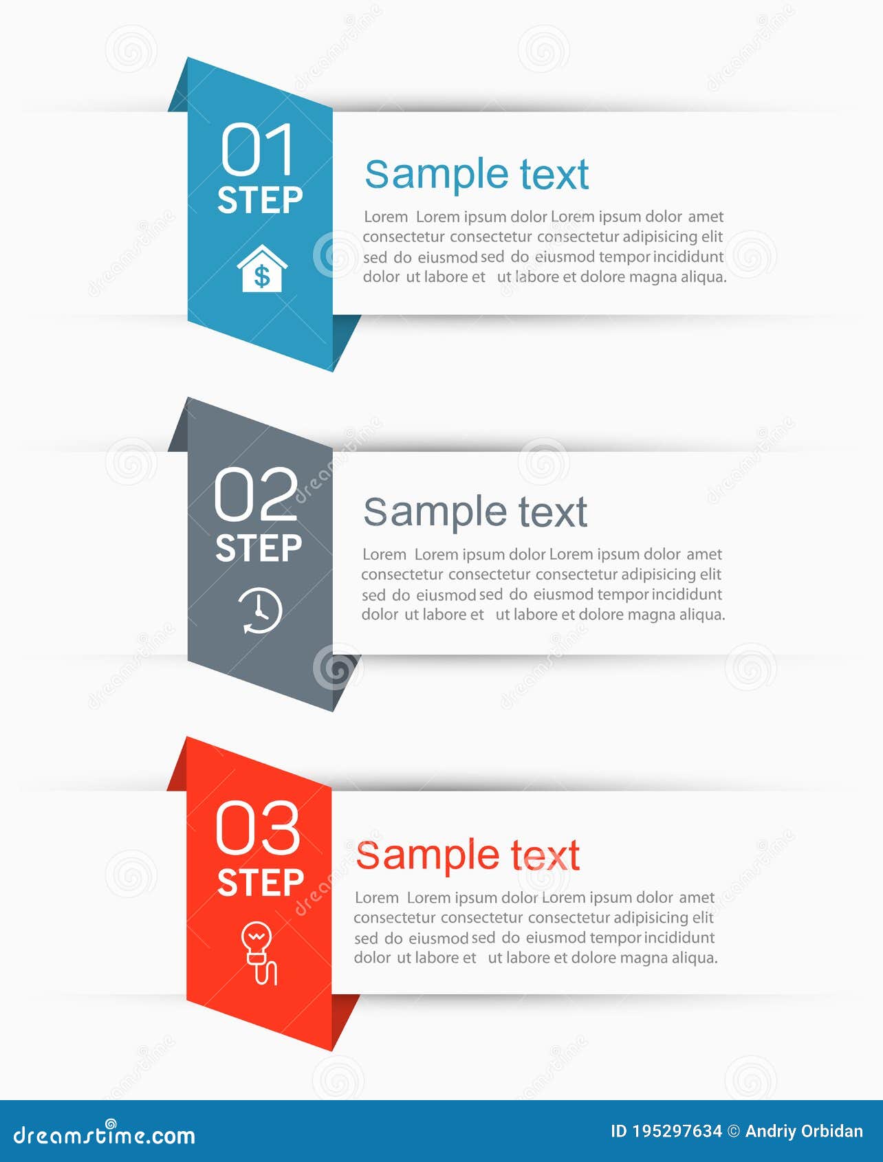 Vector Infographics Tab Paper Index Template for Diagram, Graph ...