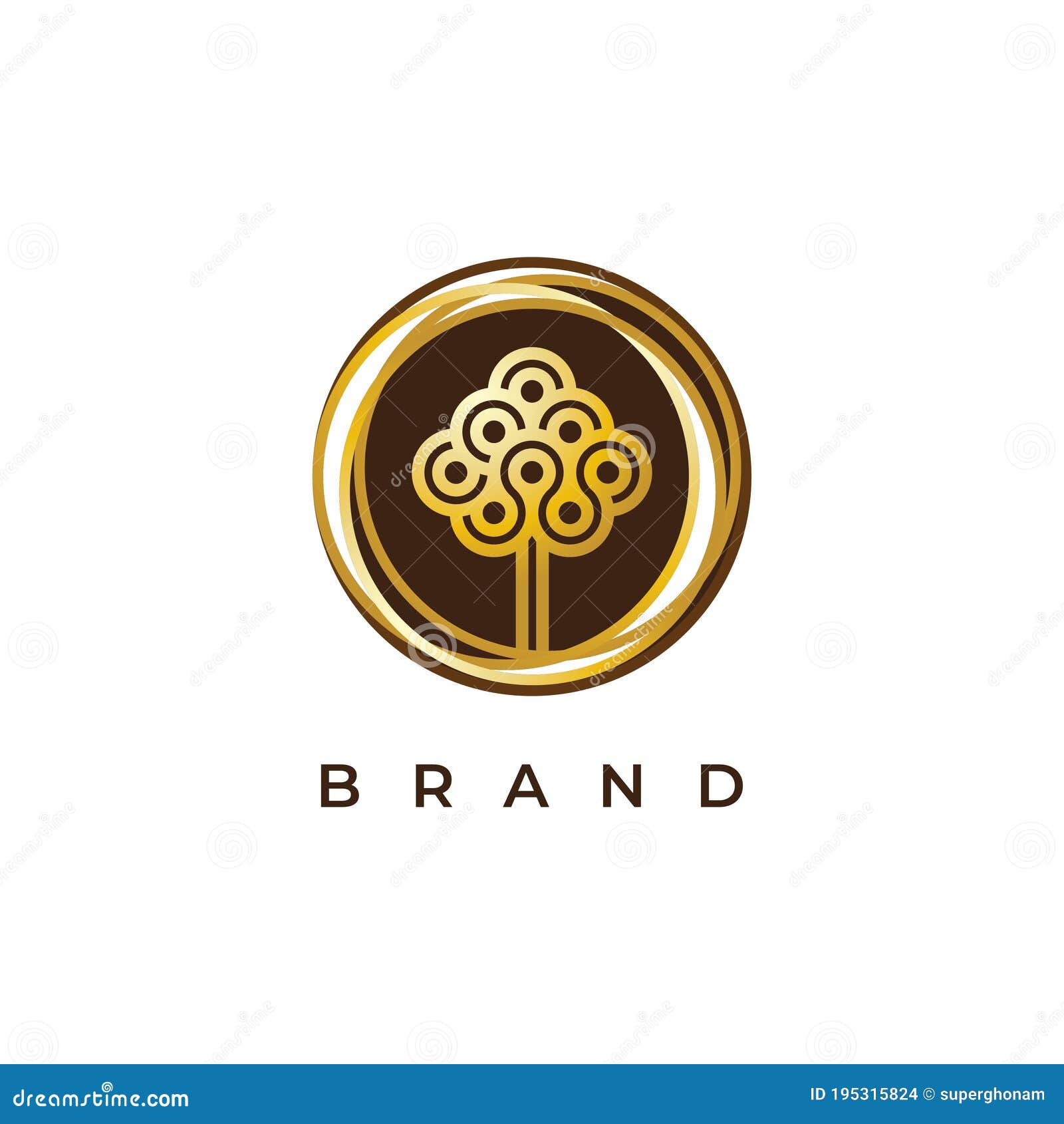 Abstract Linear Tree Logo Design Vector Template. Premium Logo Icon ...