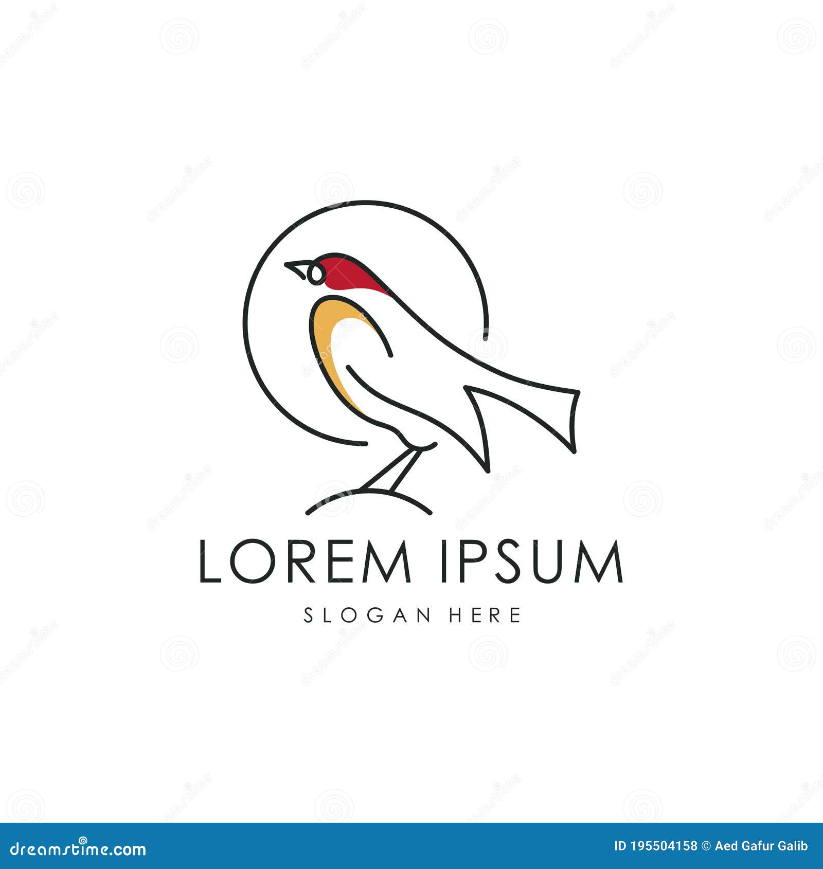 Bird Logo Design. Modern Simple Design Isolated on White Stock Vector ...