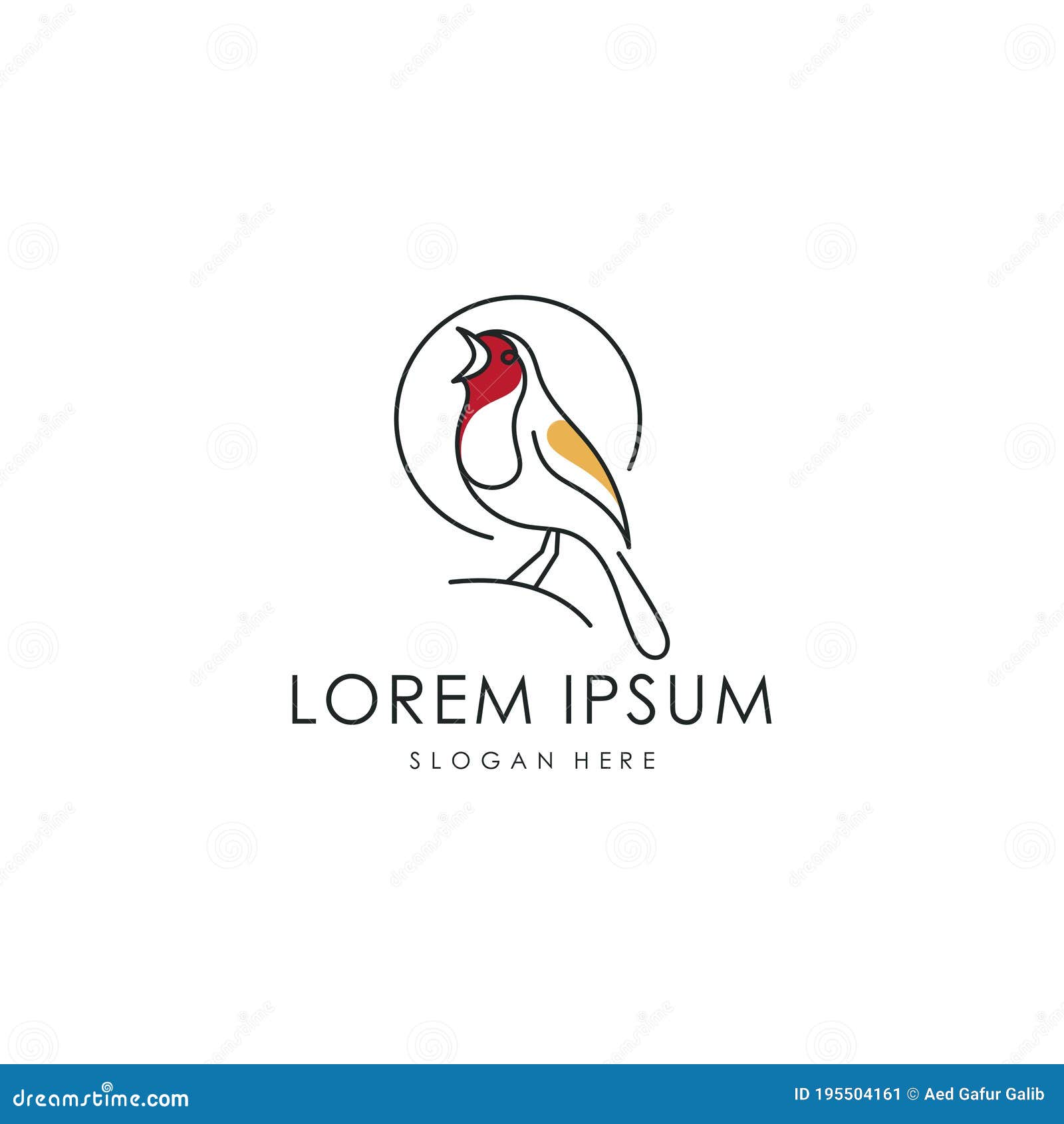 Bird Logo Design. Modern Simple Design Isolated on White Stock Vector ...
