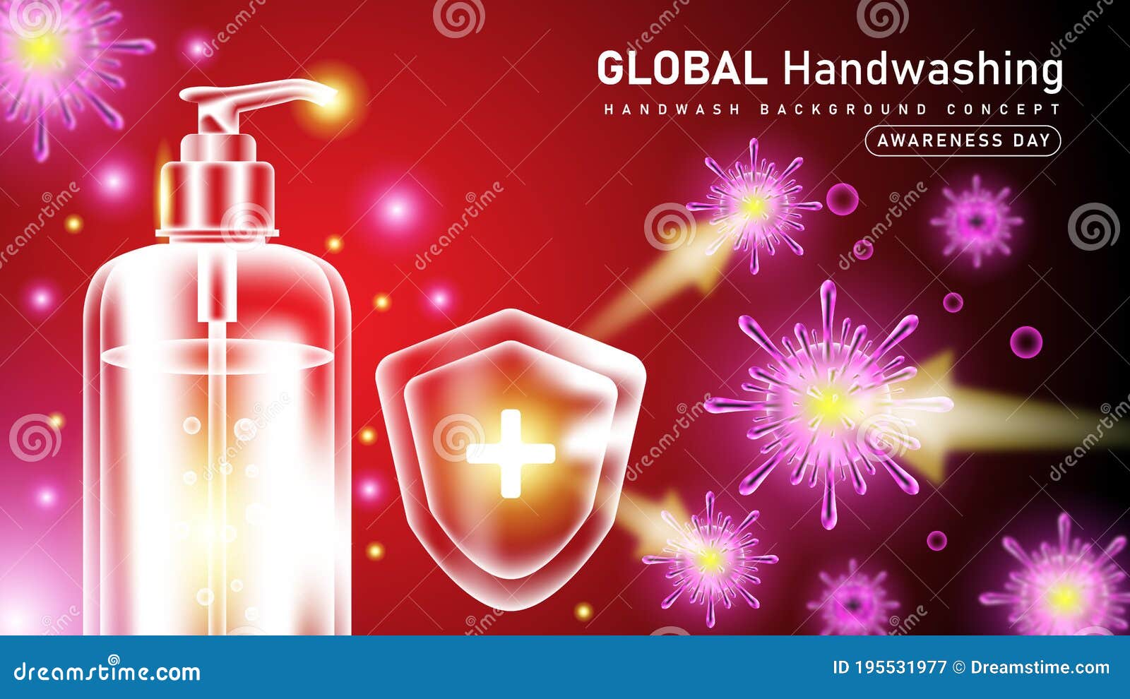 Global Handwashing Day Lettering With Hands Washing And Earth Maps ...