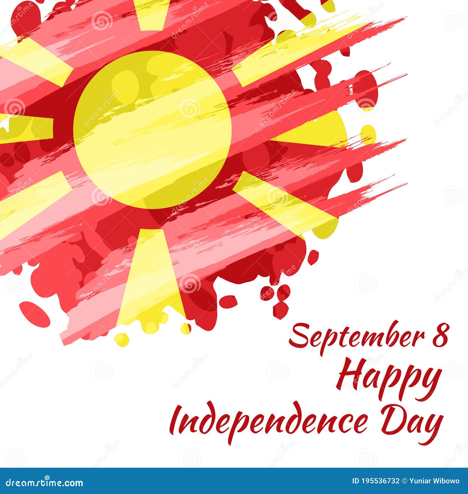 September 8, Independence Day of North Macedonia Stock Vector ...