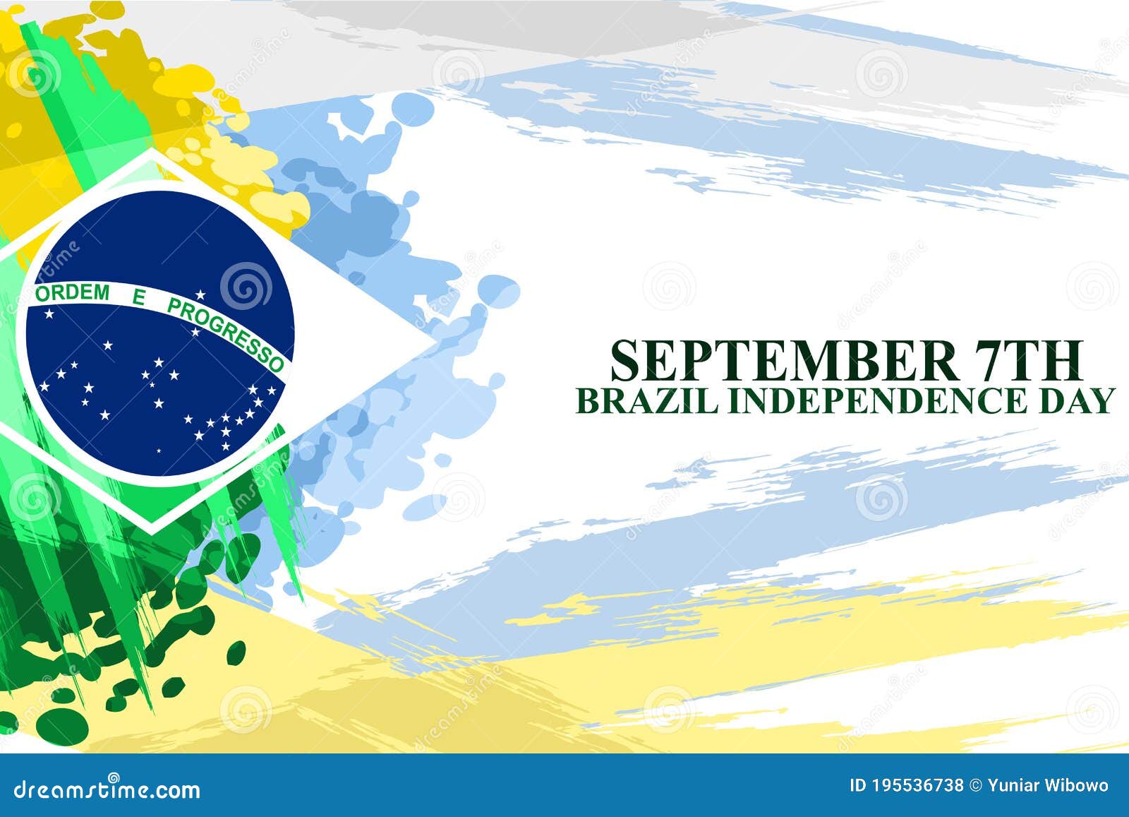 September 7, Independence Day of Brazil Stock Vector - Illustration of ...