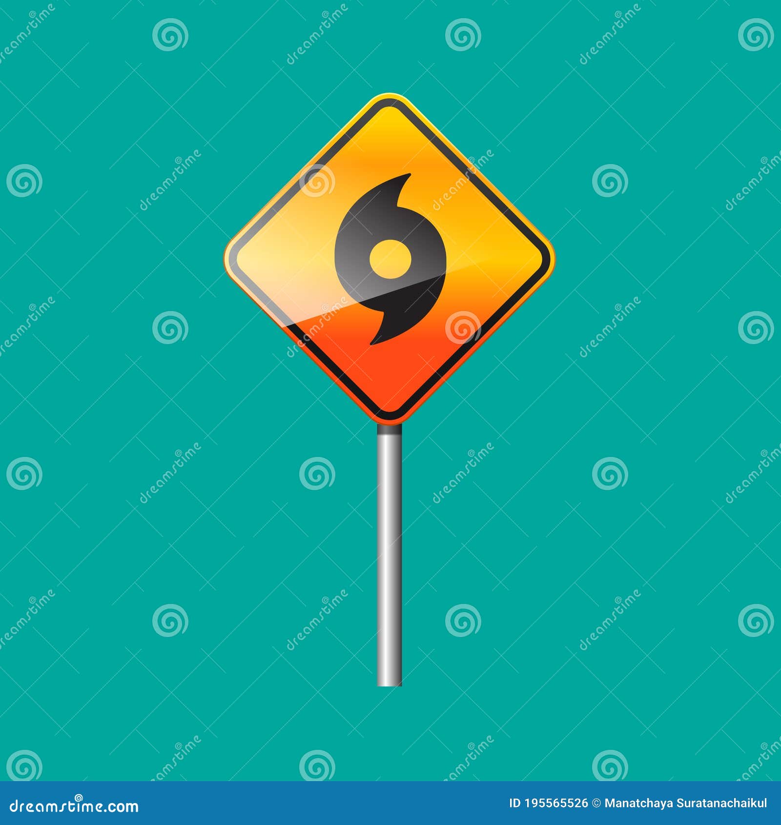 Hurricane Sign Symbol Typhoon Tropical Storm Icon Cartoon Vector ...