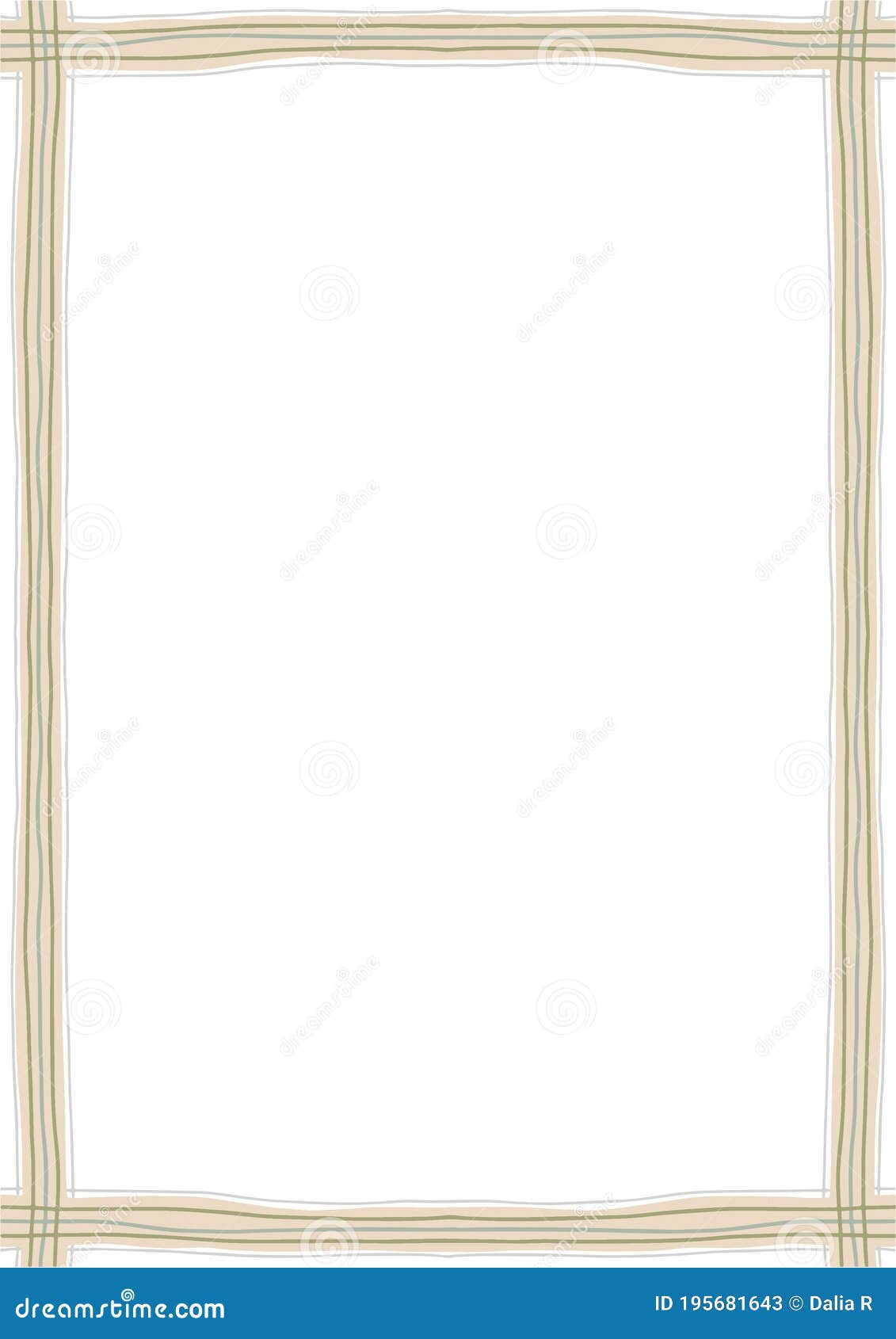 Decorative Frame of Beige Color. Stock Vector - Illustration of quote ...
