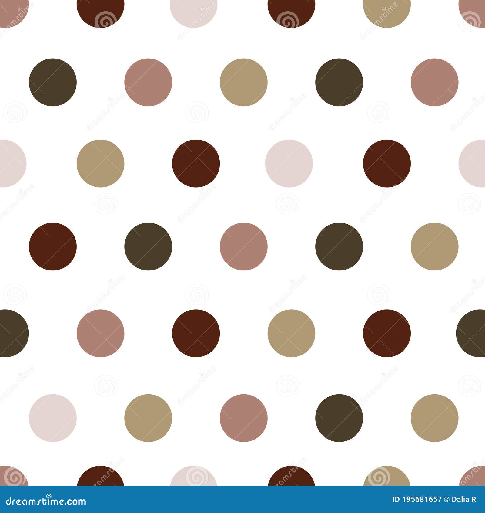 Dots on a Dark Background. Seamless Hand-drawn Pattern. Stock Vector ...