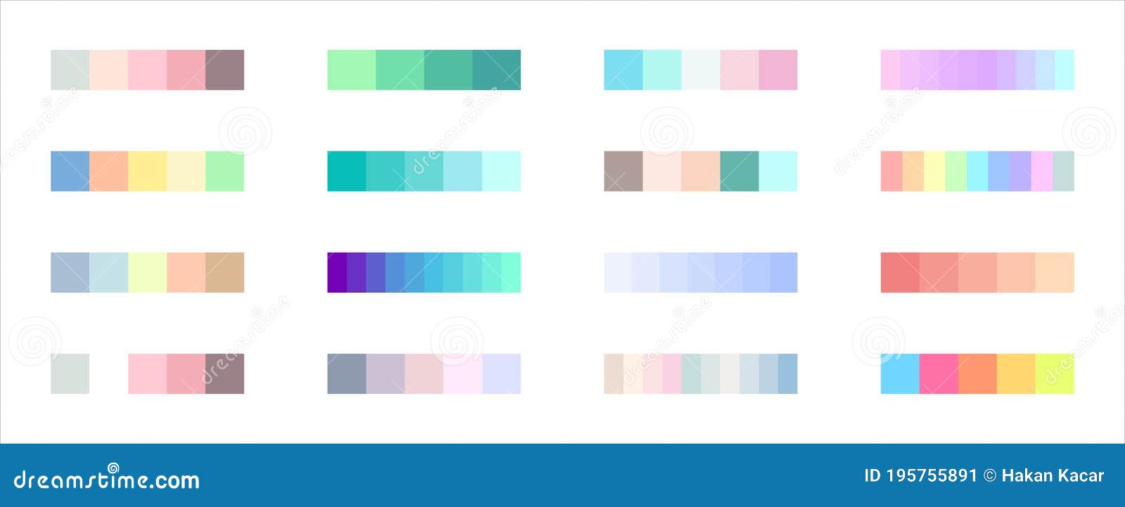 Fashion Color Trend. Color Palette Swatches Vector Design Stock Vector ...