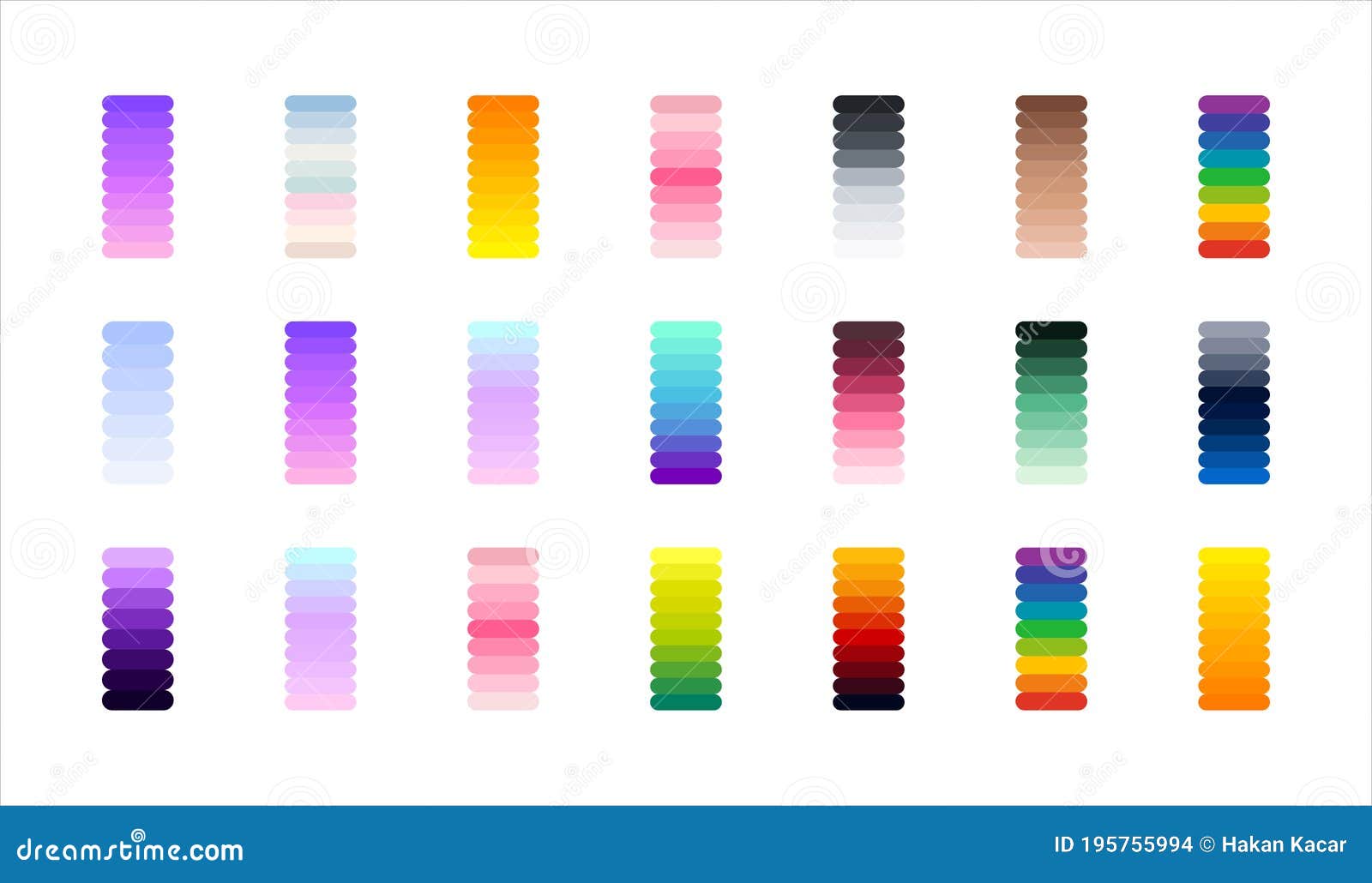 Fashion Color Trend. Color Palette Swatches Vector Design Stock Vector ...