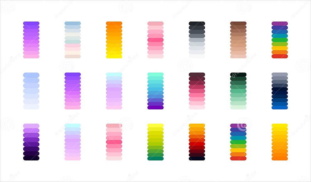 Fashion Color Trend. Color Palette Swatches Vector Design Stock Vector ...