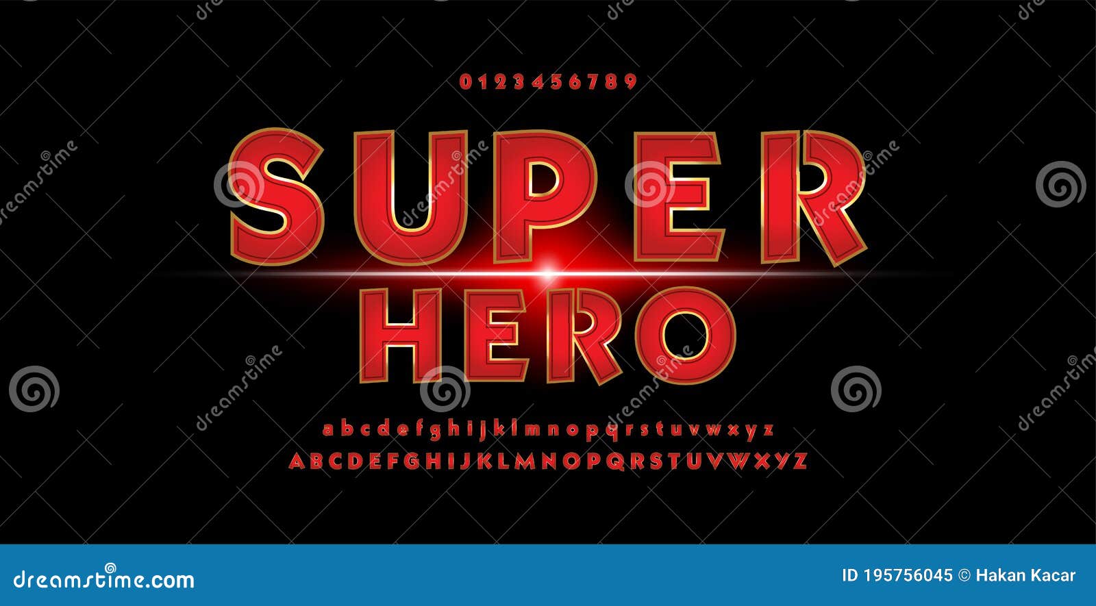 Superhero Stylish Font. Creative Vector Illustration Stock Vector ...