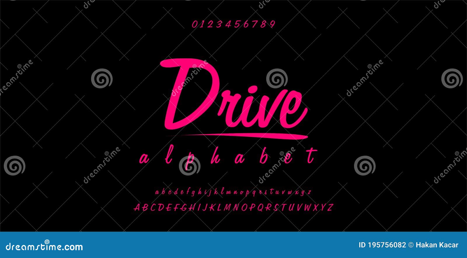 Drive Font. Speed Race, Battle, Fast Delivery or Fight Poster Driver ...