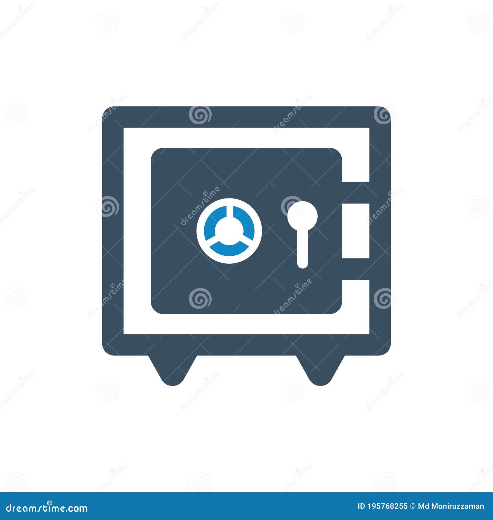 Locker Secure Vault Safety Padlock Icon Vector Illustration Stock ...