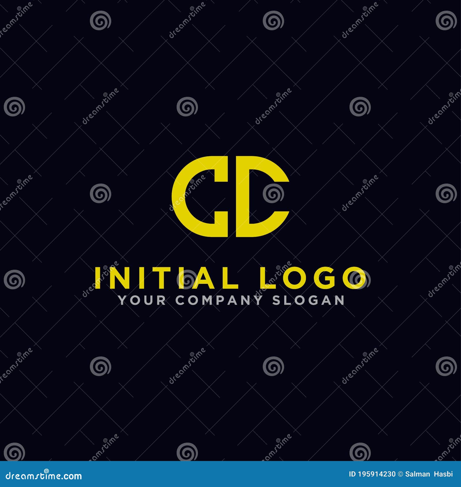 Logo Design Letters of the CC Logo Icon. Stock Vector - Illustration of ...
