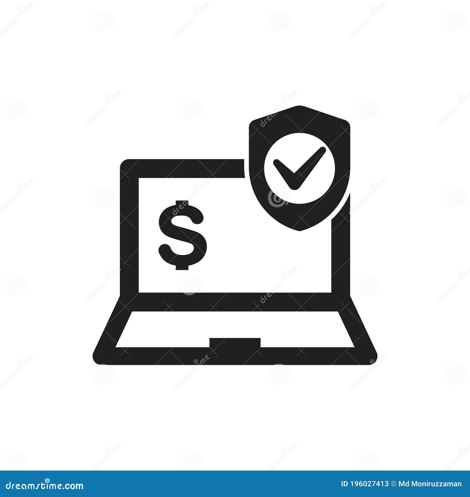 Online Protection Secure Payment Safety Payment Icon Vector ...