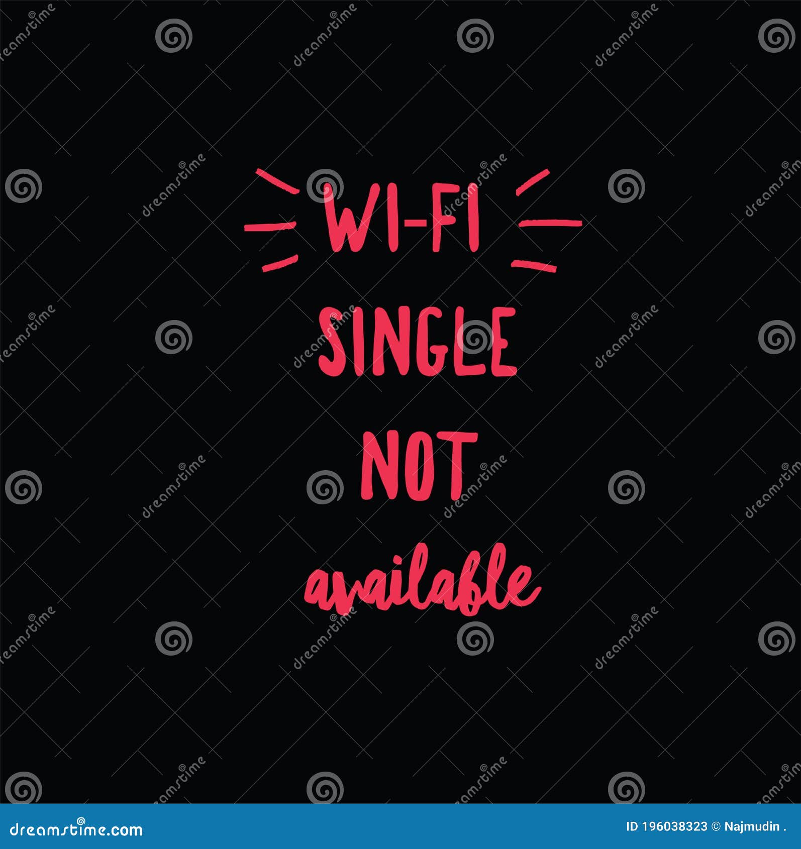 Wifi Not Available Text Art Stock Illustration - Illustration of ...