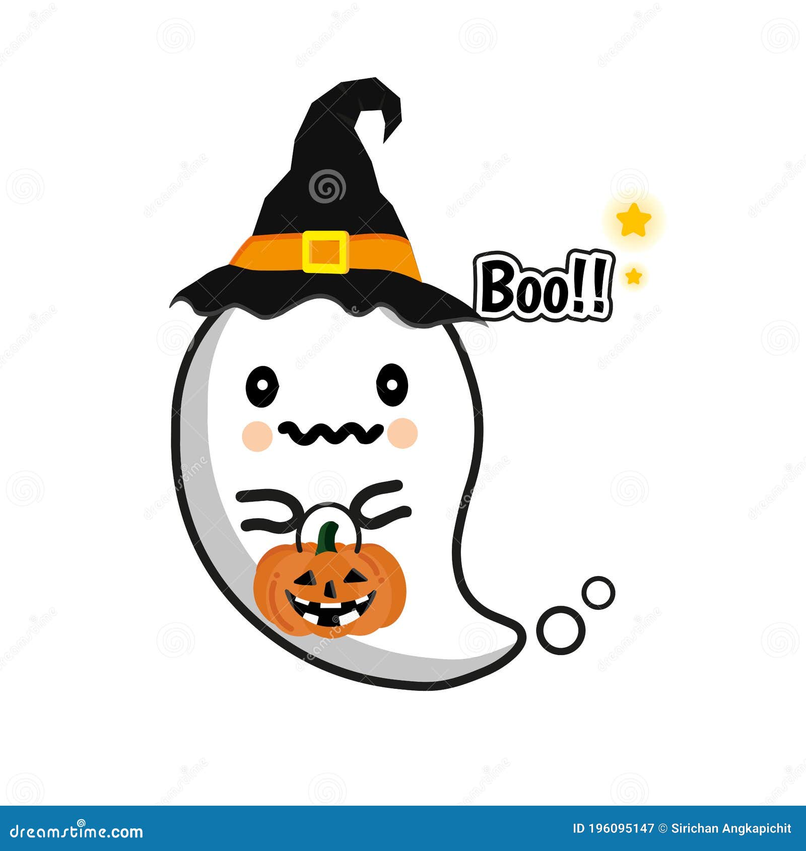 Little Flying Robot Mascot Character. Good Luck And Bad Luck. Joyful ...