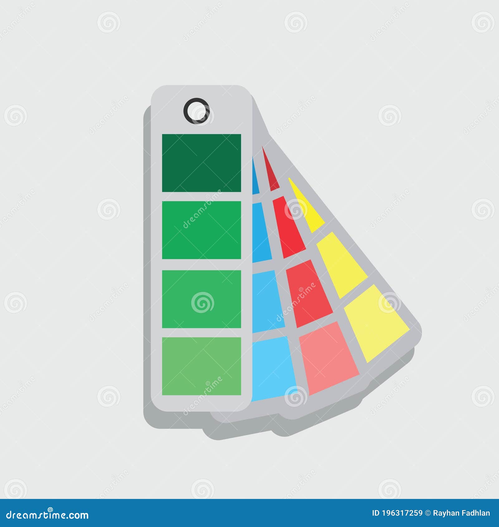 Color Derivative Palette Icon Set Stock Vector - Illustration of ...