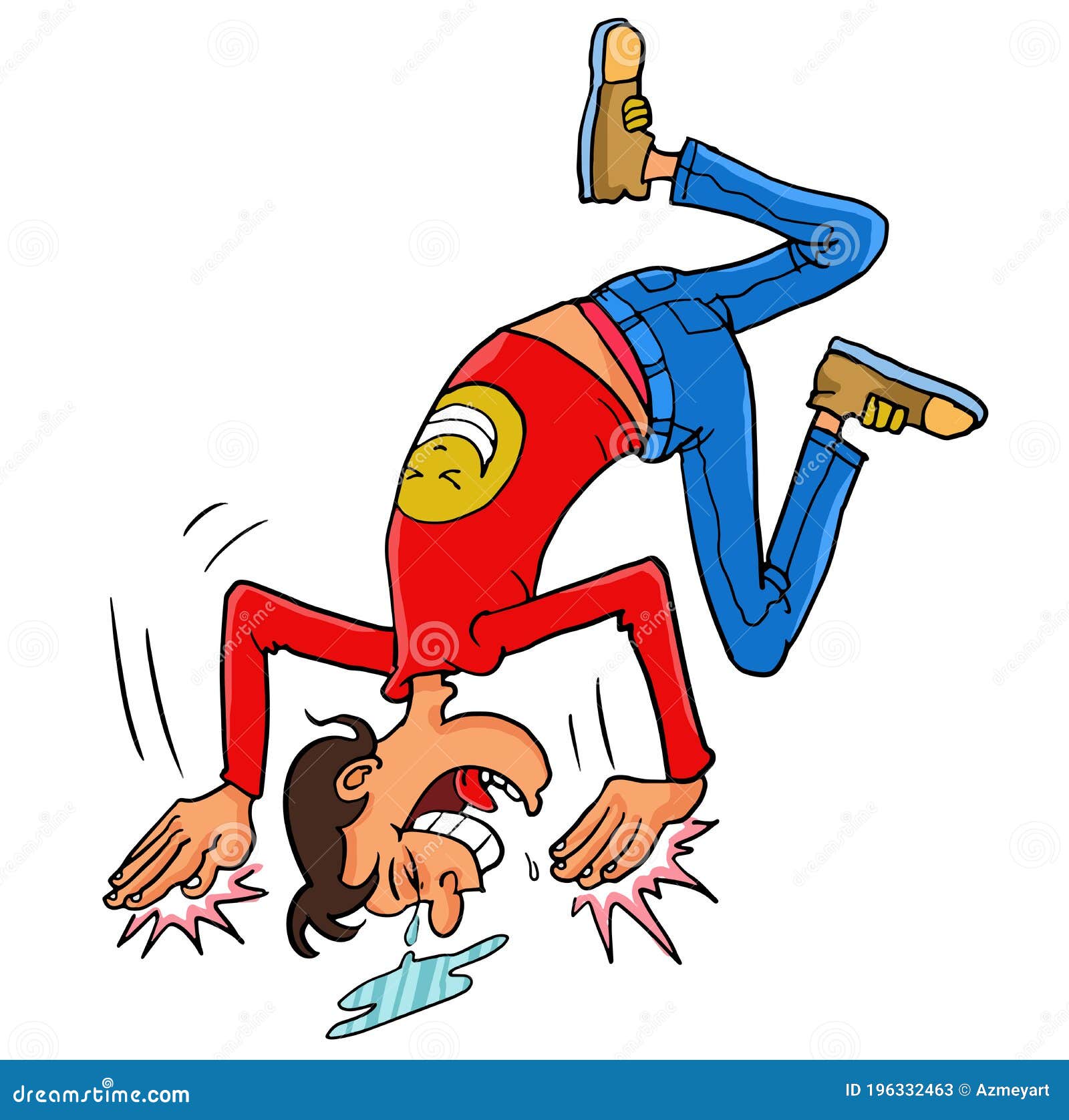 The Extreme Laughing Cartoon Man Jokes Stock Vector - Illustration of ...