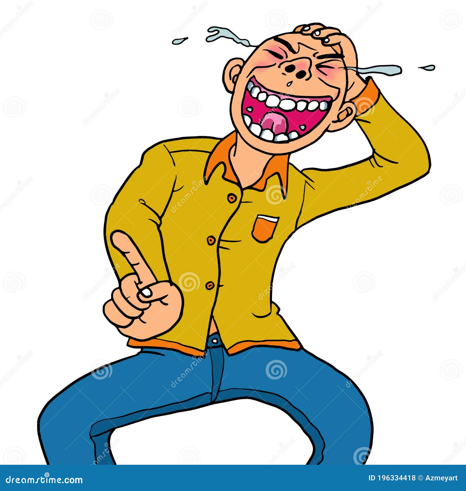 Clipart Man Laughing