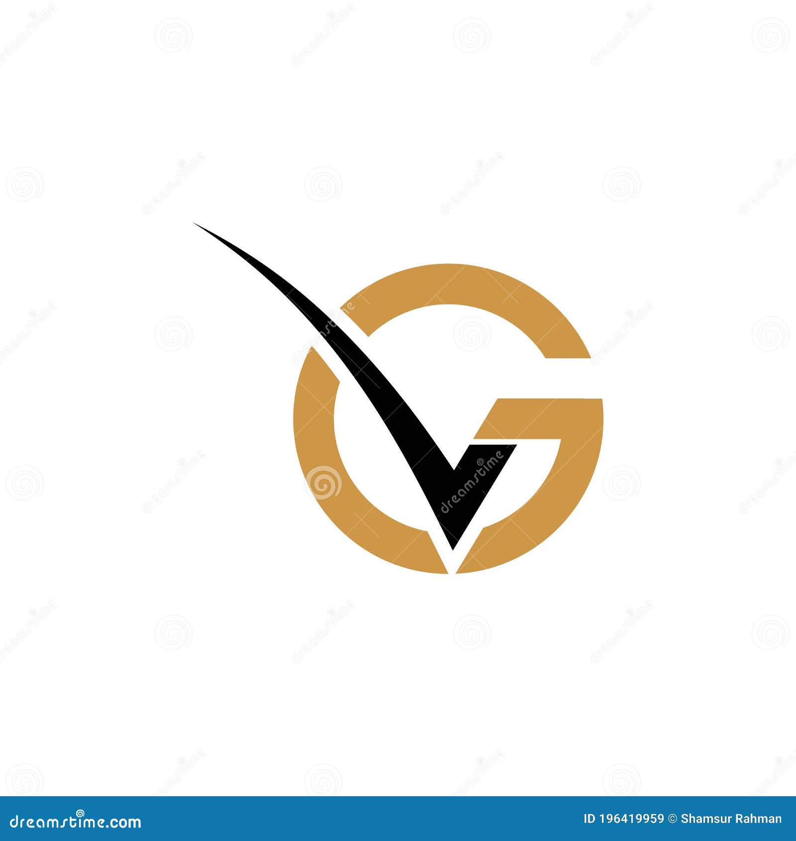 Initial Letter Vg Logo or Gv Logo Vector Design Template Stock Vector ...