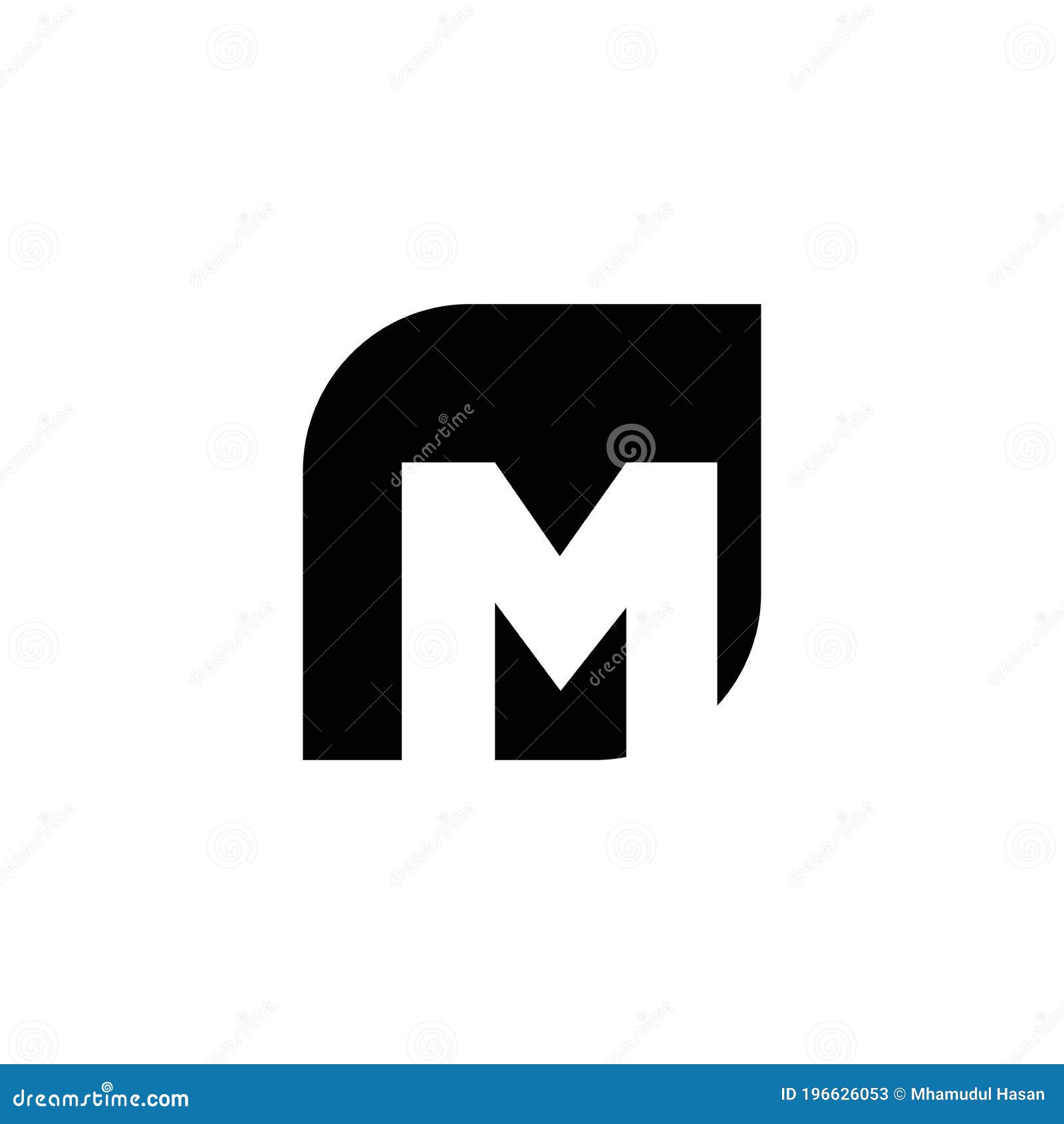 M Business Logo for Your Company Stock Illustration - Illustration of ...