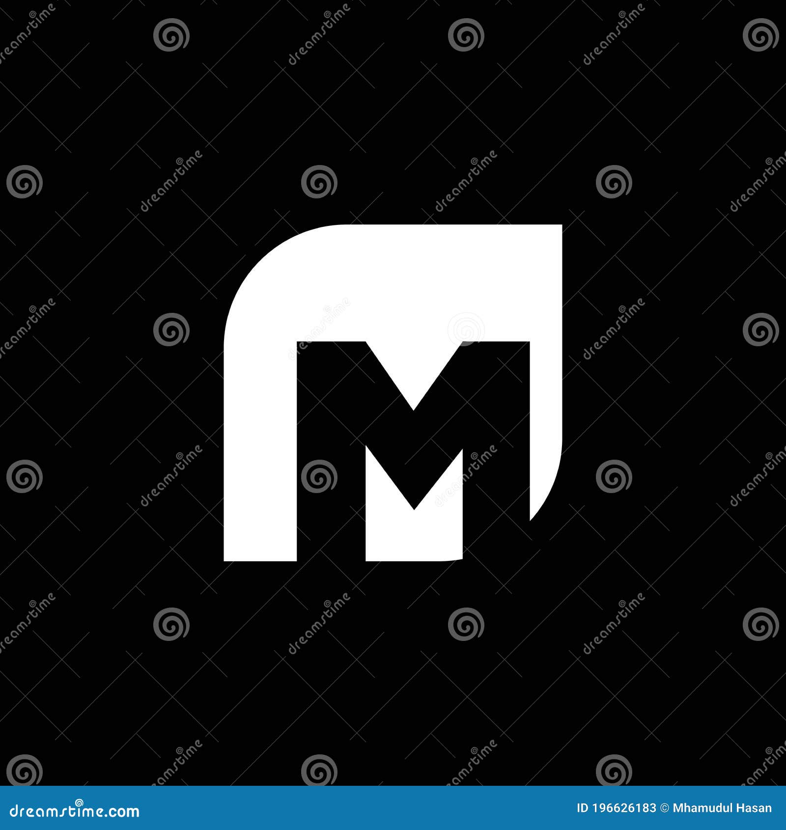 M Business Logo for Your Company Stock Illustration - Illustration of ...