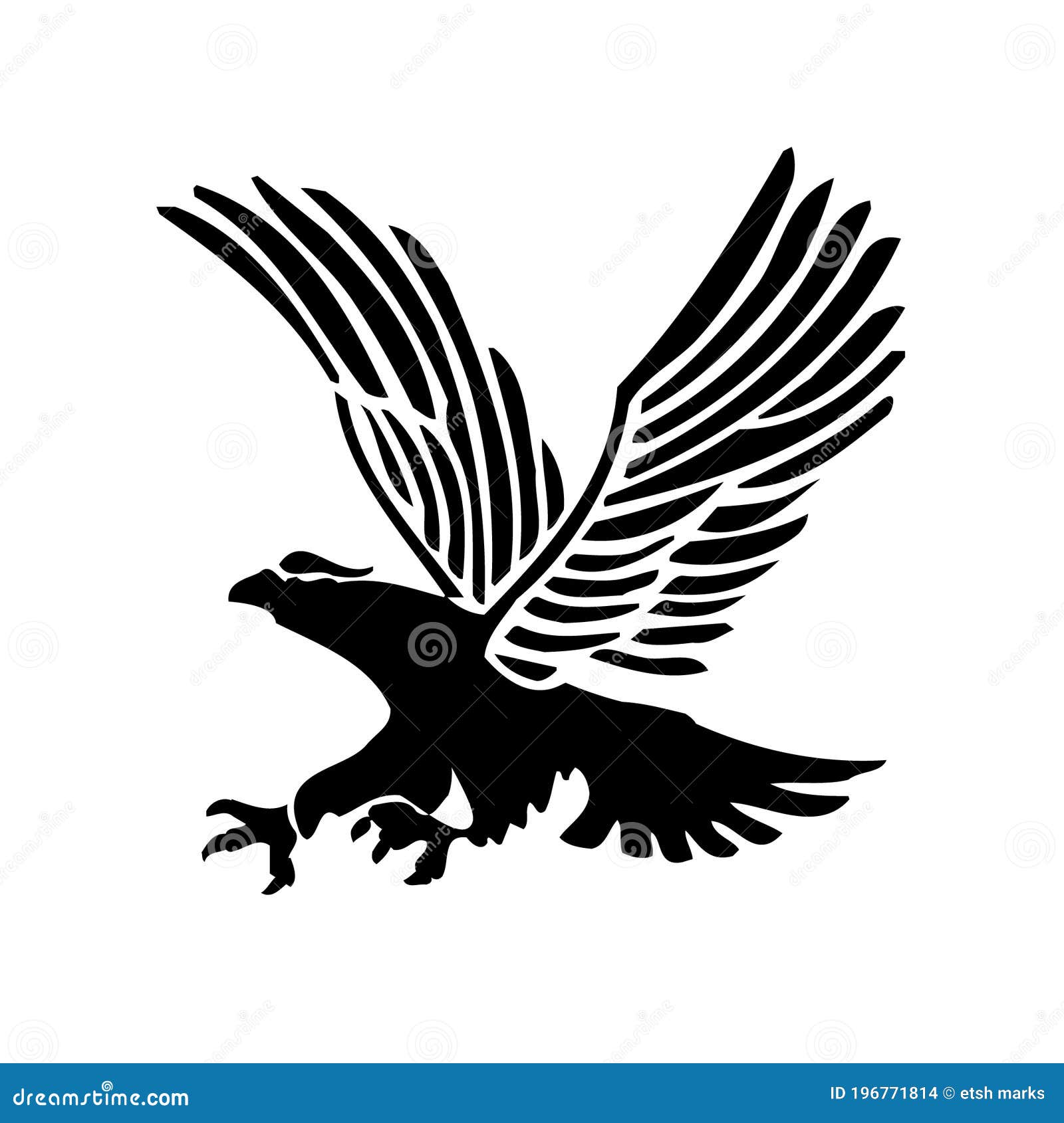 Abstract Illustration of a Falcon. Great for Logos Stock Vector ...