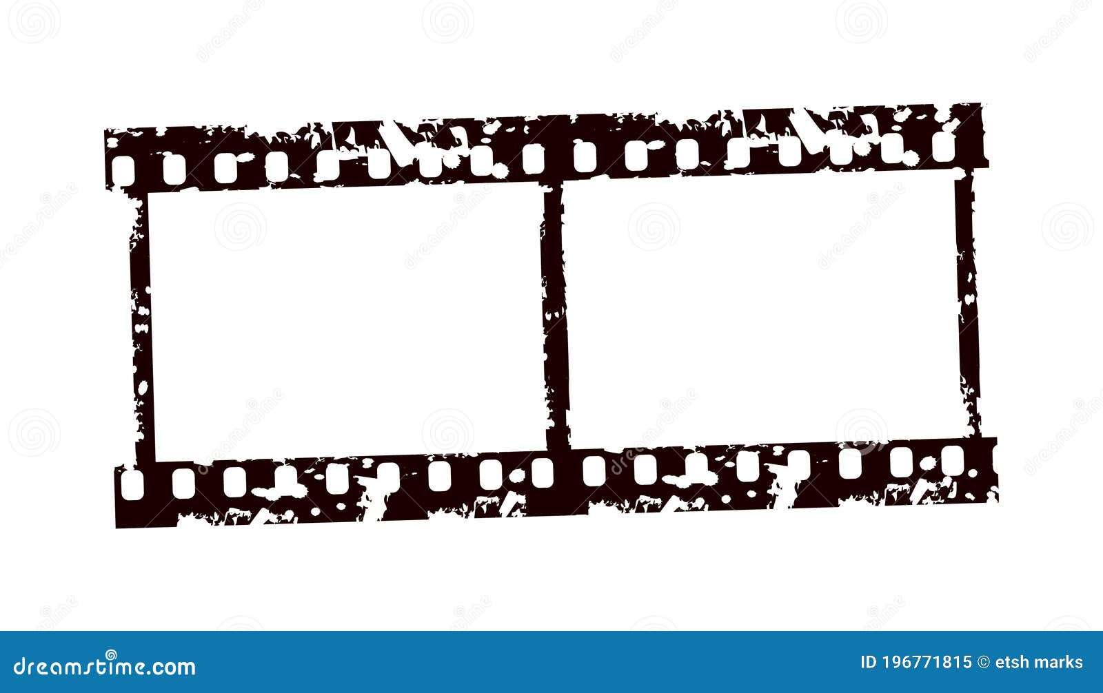 Negative film frames. stock vector. Illustration of equipment - 196771815