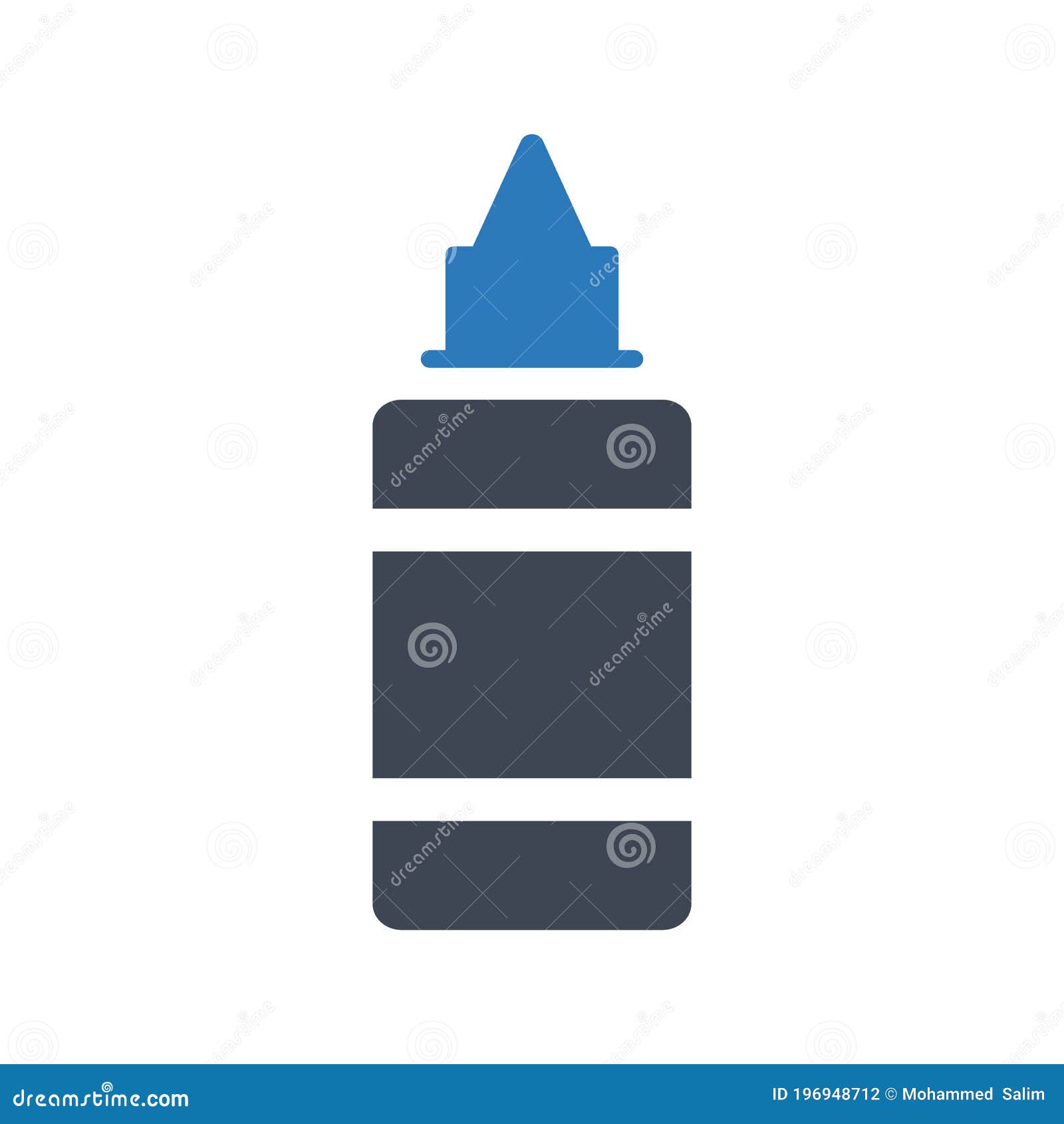 Paper Glue Flat Vector Icon Stock Vector - Illustration of icon, glue ...