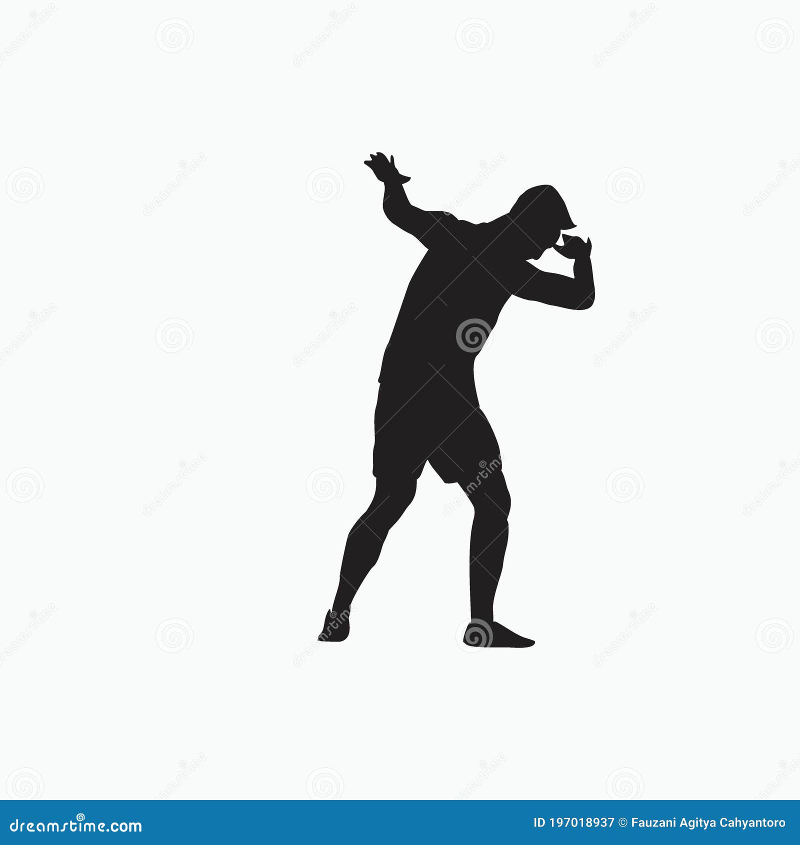 Silhouette Shot Putter Man , Vector Drawing | CartoonDealer.com #138514785