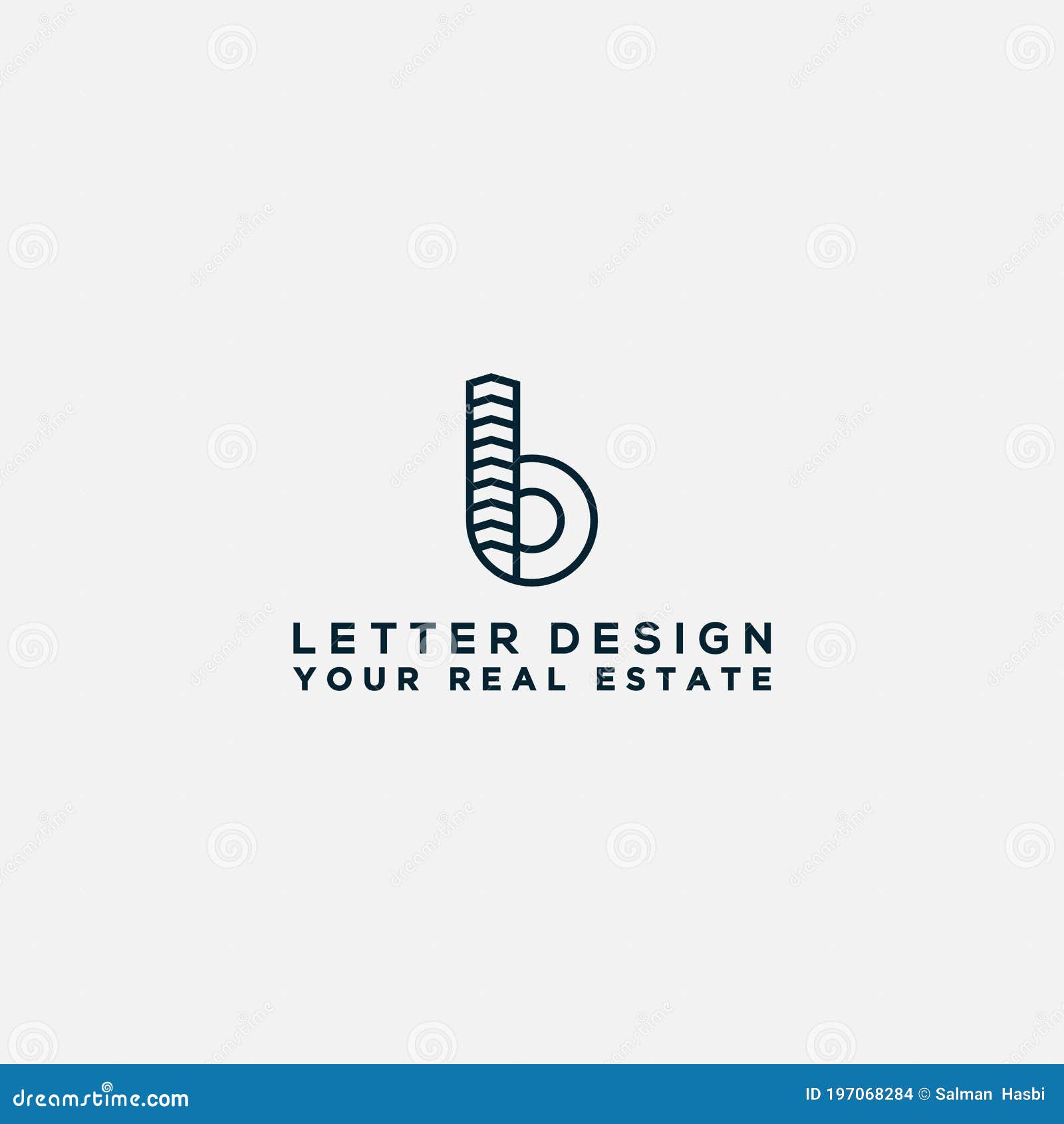 Construction Logo Template Letter B. Stock Vector - Illustration of ...