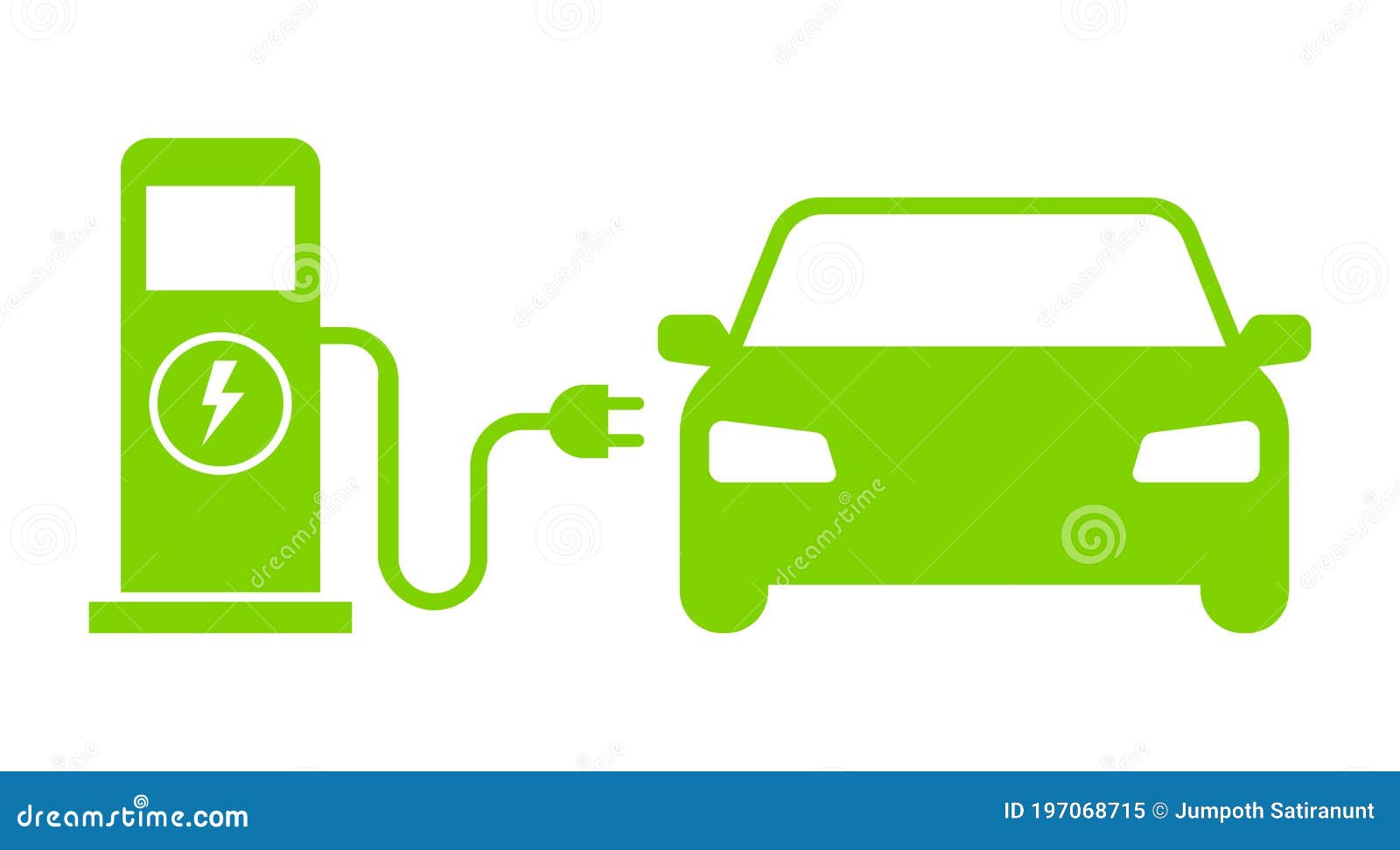 Electric Car Charging Symbols Royalty-Free Stock Image | CartoonDealer ...